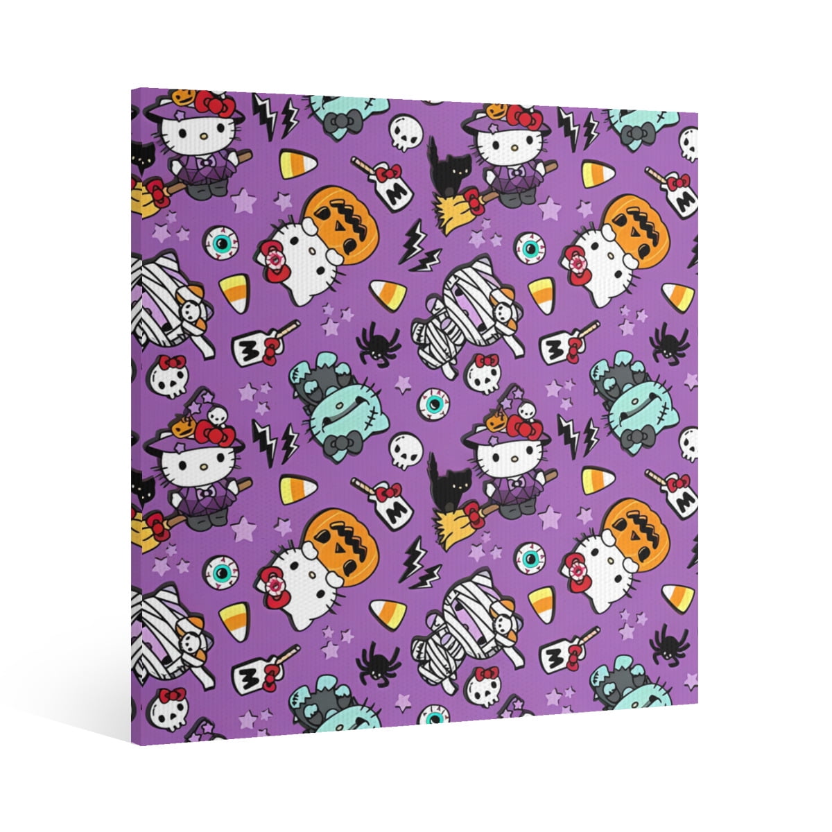 hello kitty Canvas Wall Art Cartoon Wall Decor | HD Printed & Wooden ...