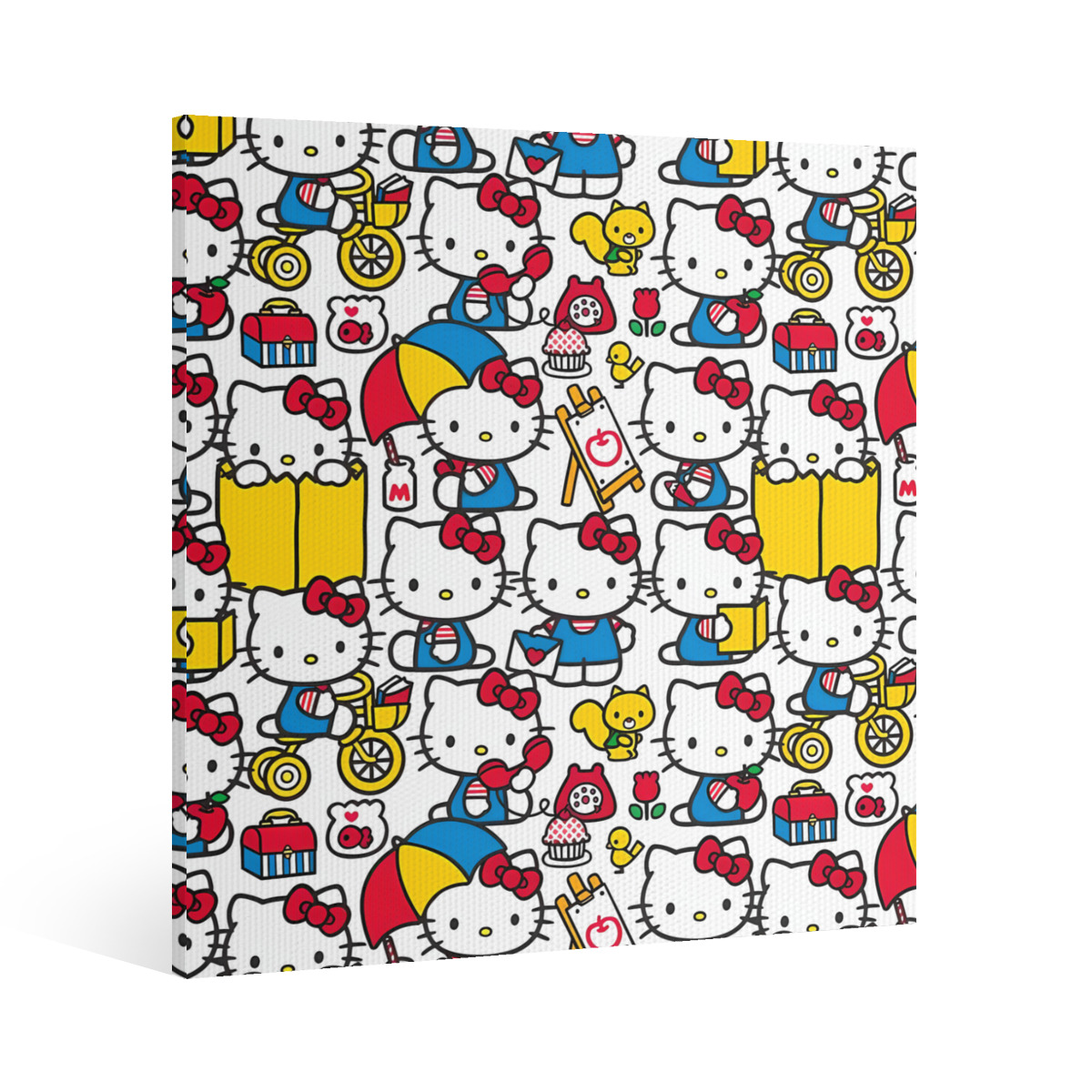 hello kitty Canvas Wall Art Cartoon Wall Decor | HD Printed & Wooden ...