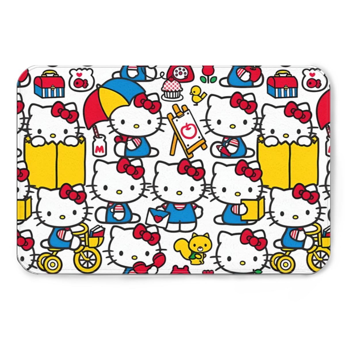 hello kitty Cartoon Area Rug Cute Bedroom Decorative Round Rug Carpet ...