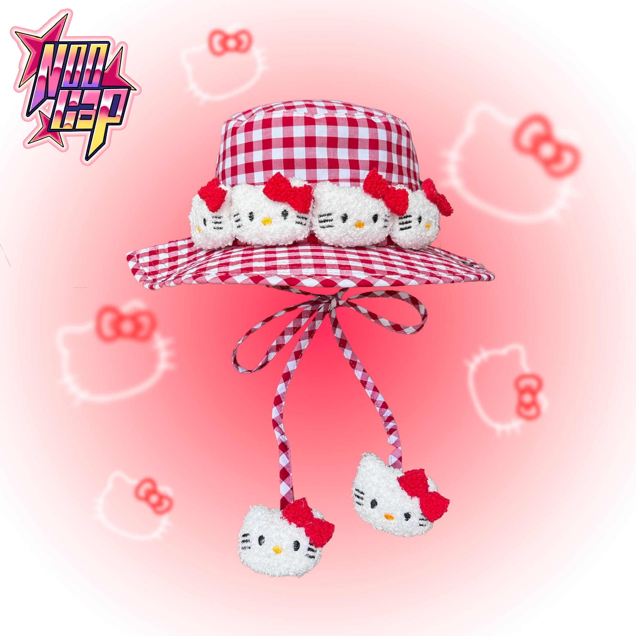 hello kitty Cartoon Bucket Hat Fisherman Cap Sun Hat Beach Hat Outdoor ...