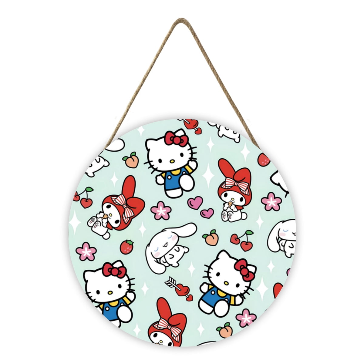 hello kitty Circular wooden hanging board 12inch - Walmart.com