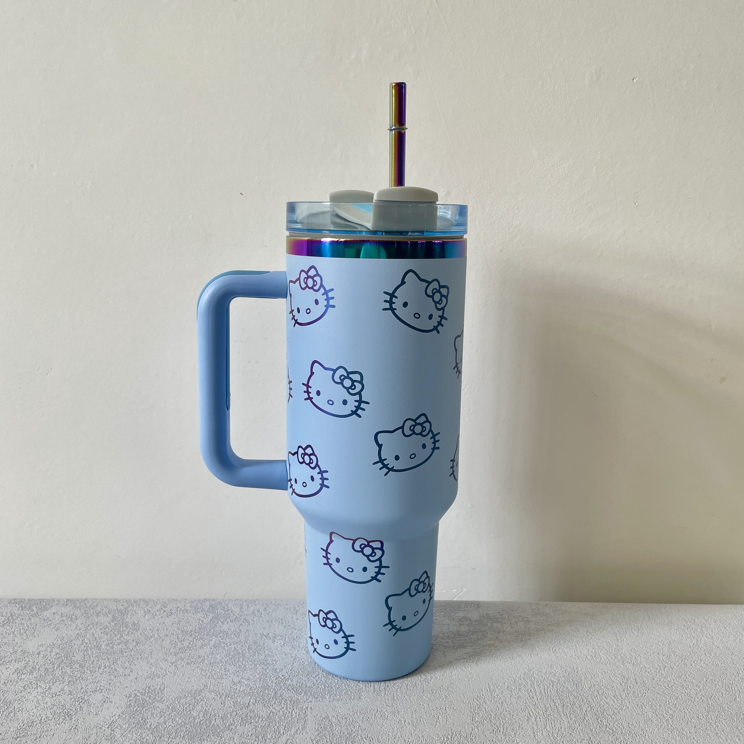 hello kitty Cup with Straw Vacuum Insulated Tumbler Thermal Iced Travel ...