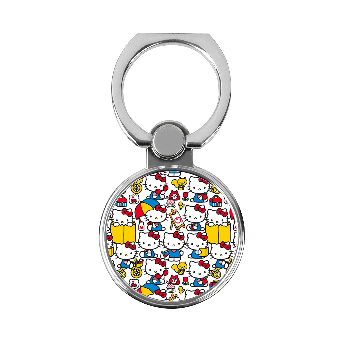 hello kitty Metal Ring Circular Phone Holder Metal Finger Ring Socket ...