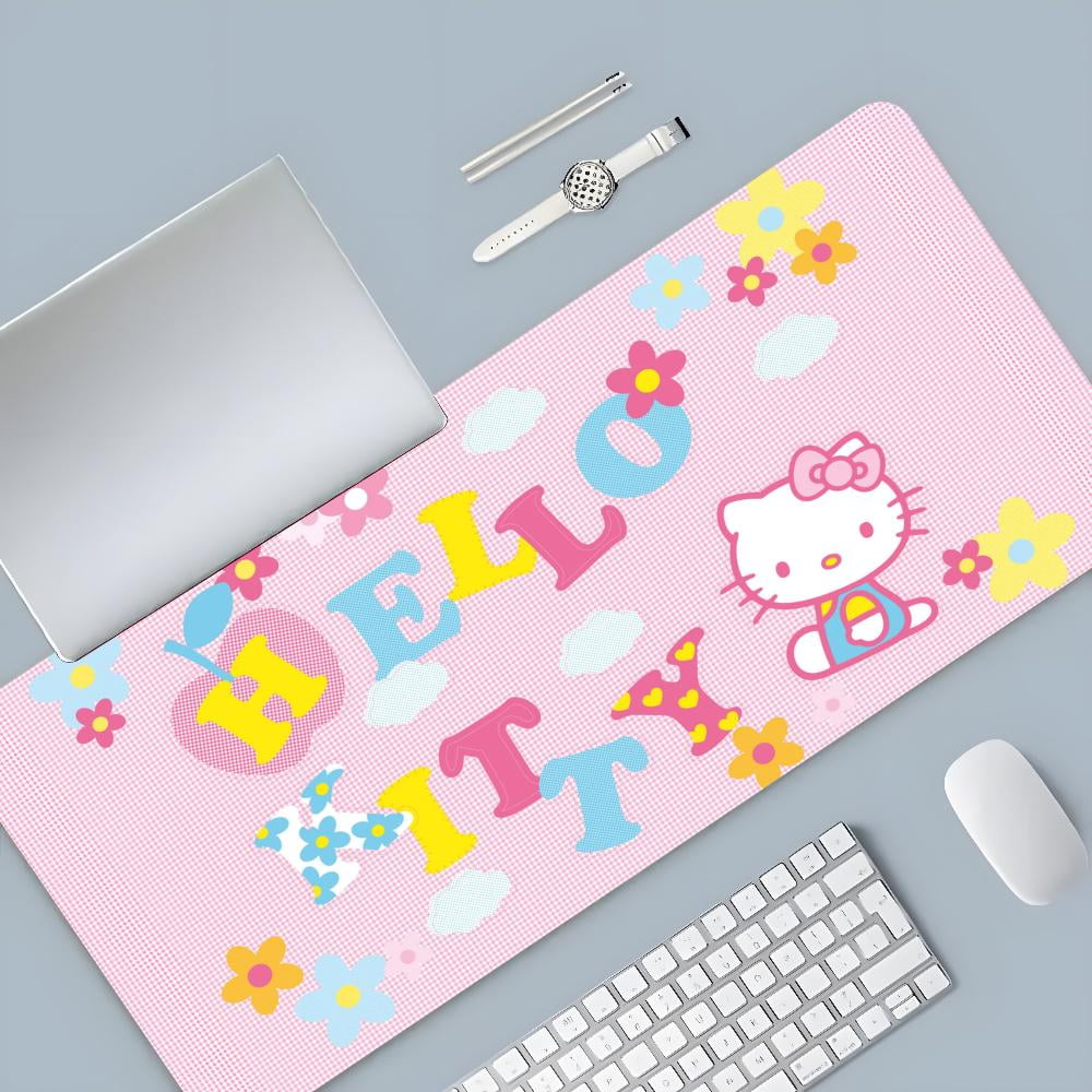 hello kitty Mouse Pad Cartoon Lockedge Large Gaming Pad Computer Gamer ...