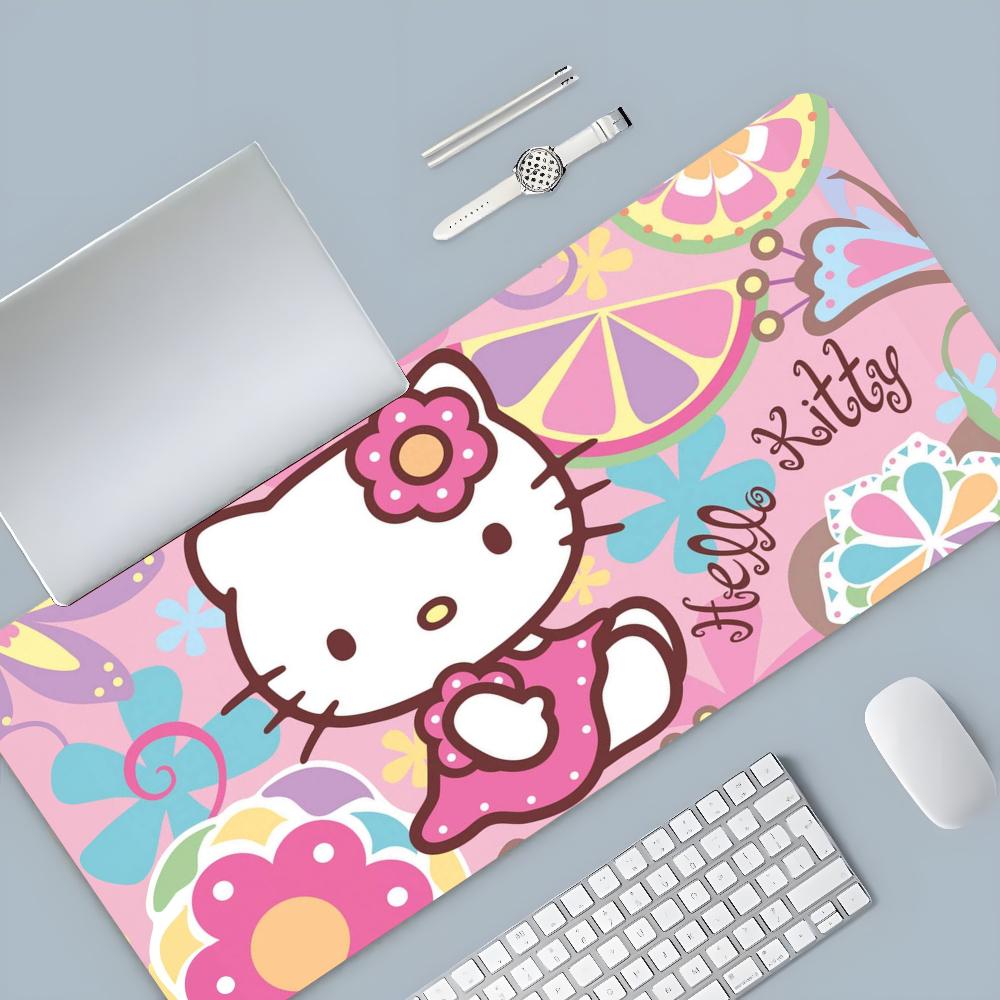 hello kitty Mouse Pad Cartoon Lockedge Large Gaming Pad Computer Gamer ...