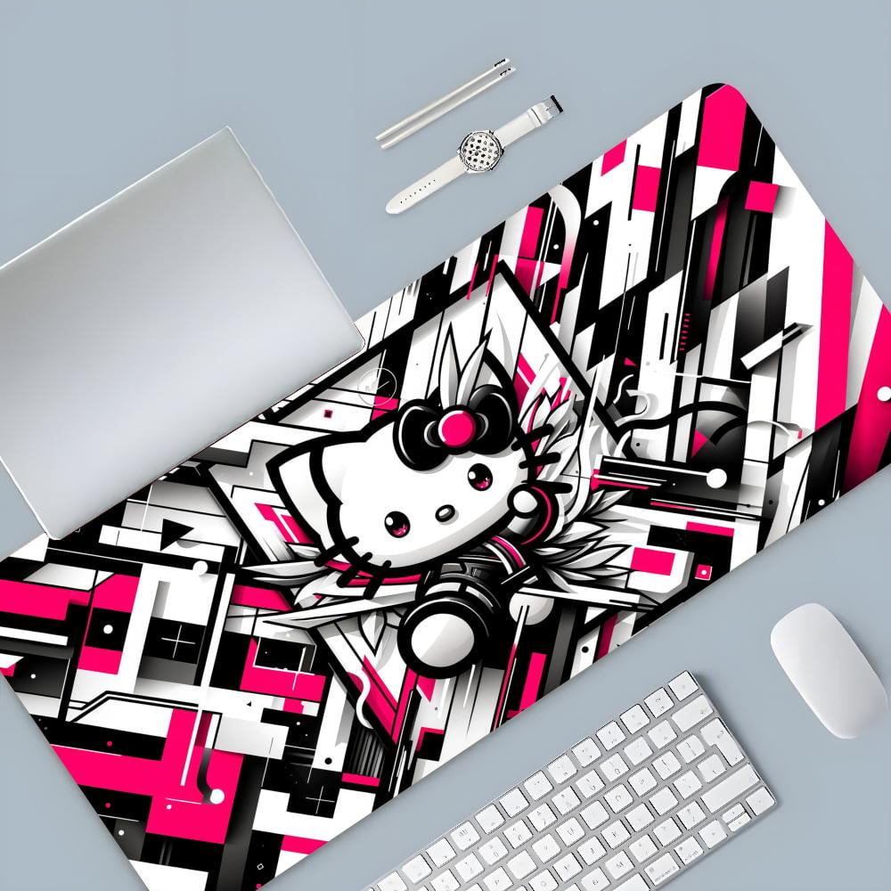 hello kitty Mouse Pad Cartoon Lockedge Large Gaming Pad Computer Gamer ...