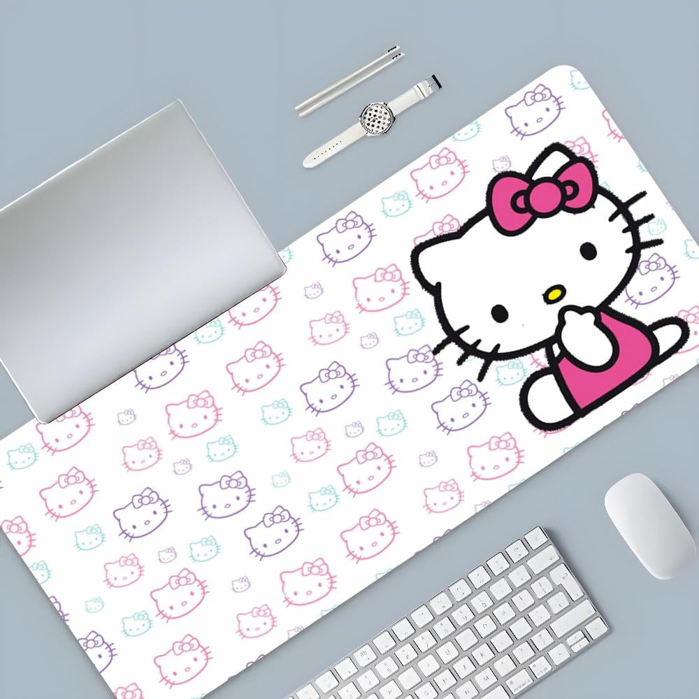 hello kitty Mouse Pad Cartoon Lockedge Large Gaming Pad Computer Gamer ...