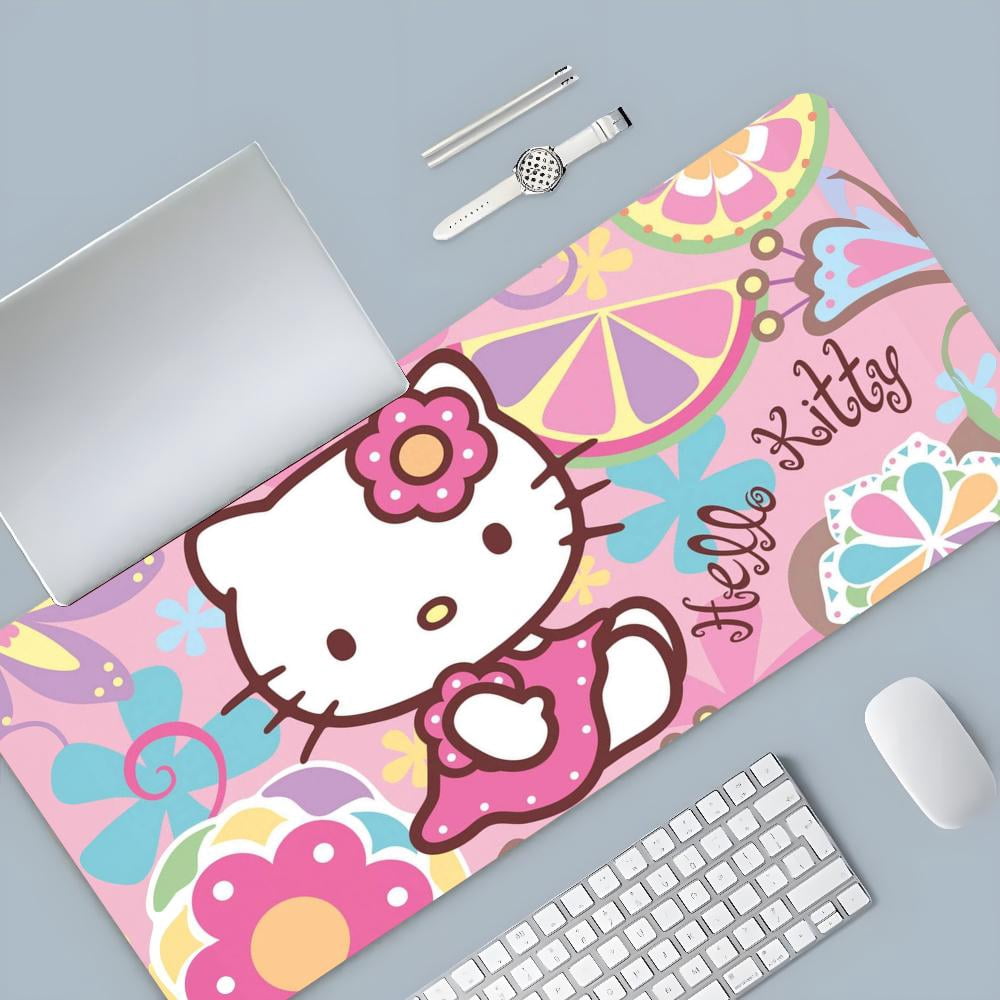 hello kitty Mouse Pad Cartoon Lockedge Large Gaming Pad Computer Gamer ...