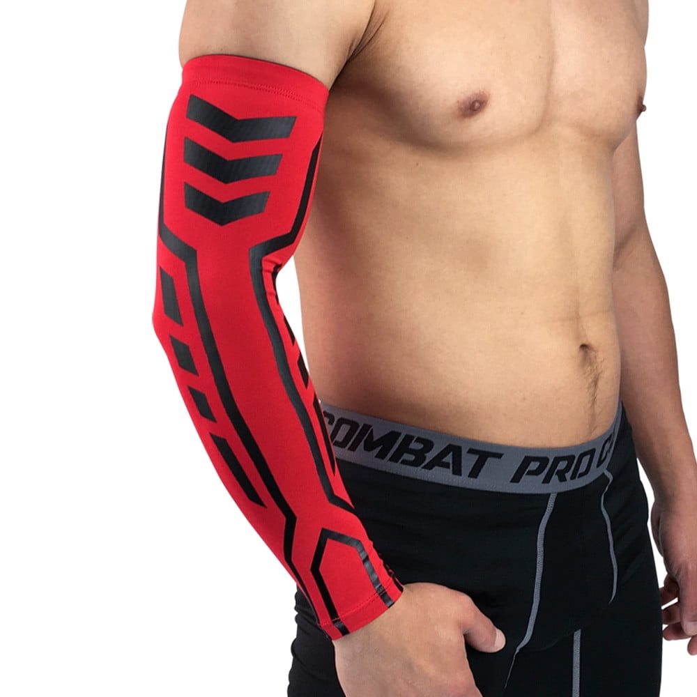 hengsof 1 Pairs UV Protection Cooling Arm Sleeves Compression Sun ...
