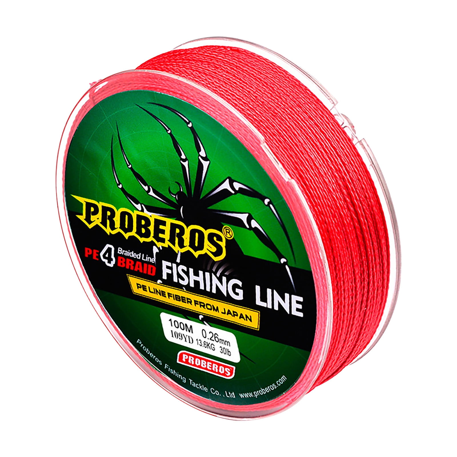 hengsof 100m/547yds 4-Strand Braided PE Fishing Line - 6-100lb/2.72-45 ...