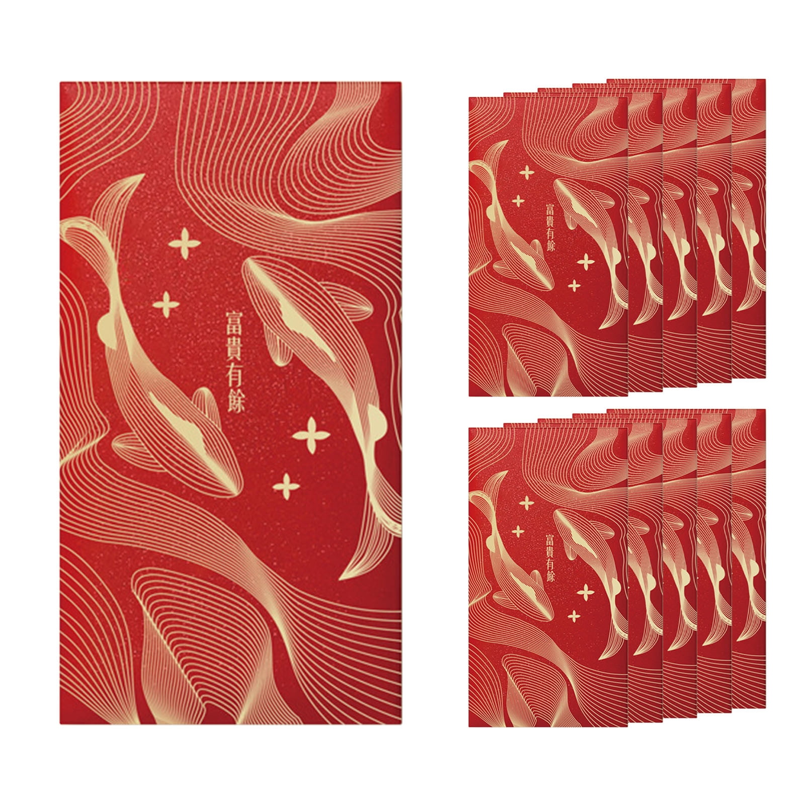 hengsof 10pcs Chinese Red Envelope 2025, Traditional Year of the Red ...
