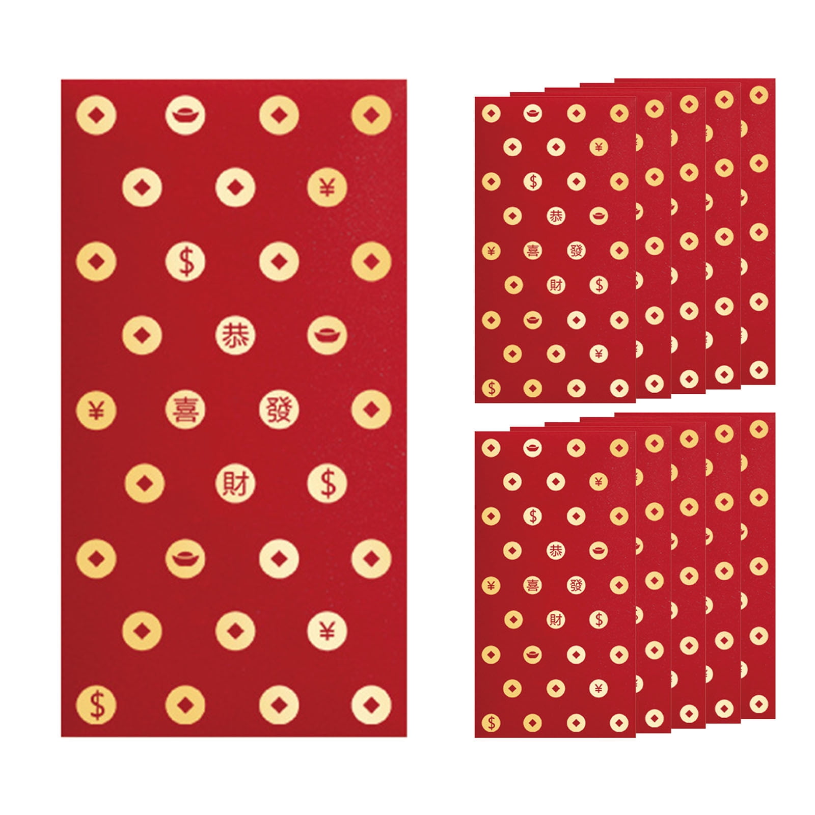 hengsof 10pcs Chinese Red Envelope 2025, Traditional Year of the Red ...