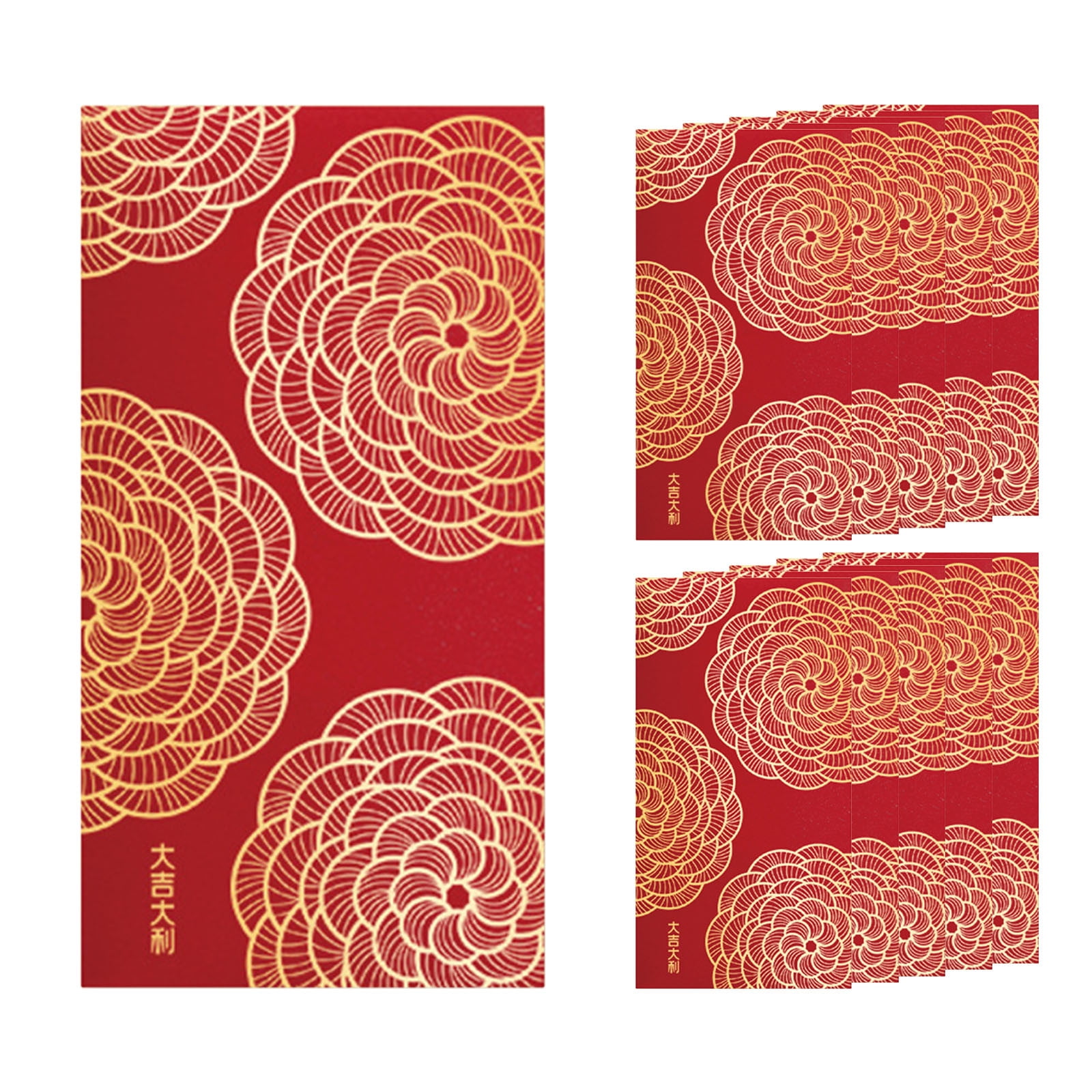 hengsof 10pcs Chinese Red Envelope 2025, Traditional Year of the Red ...