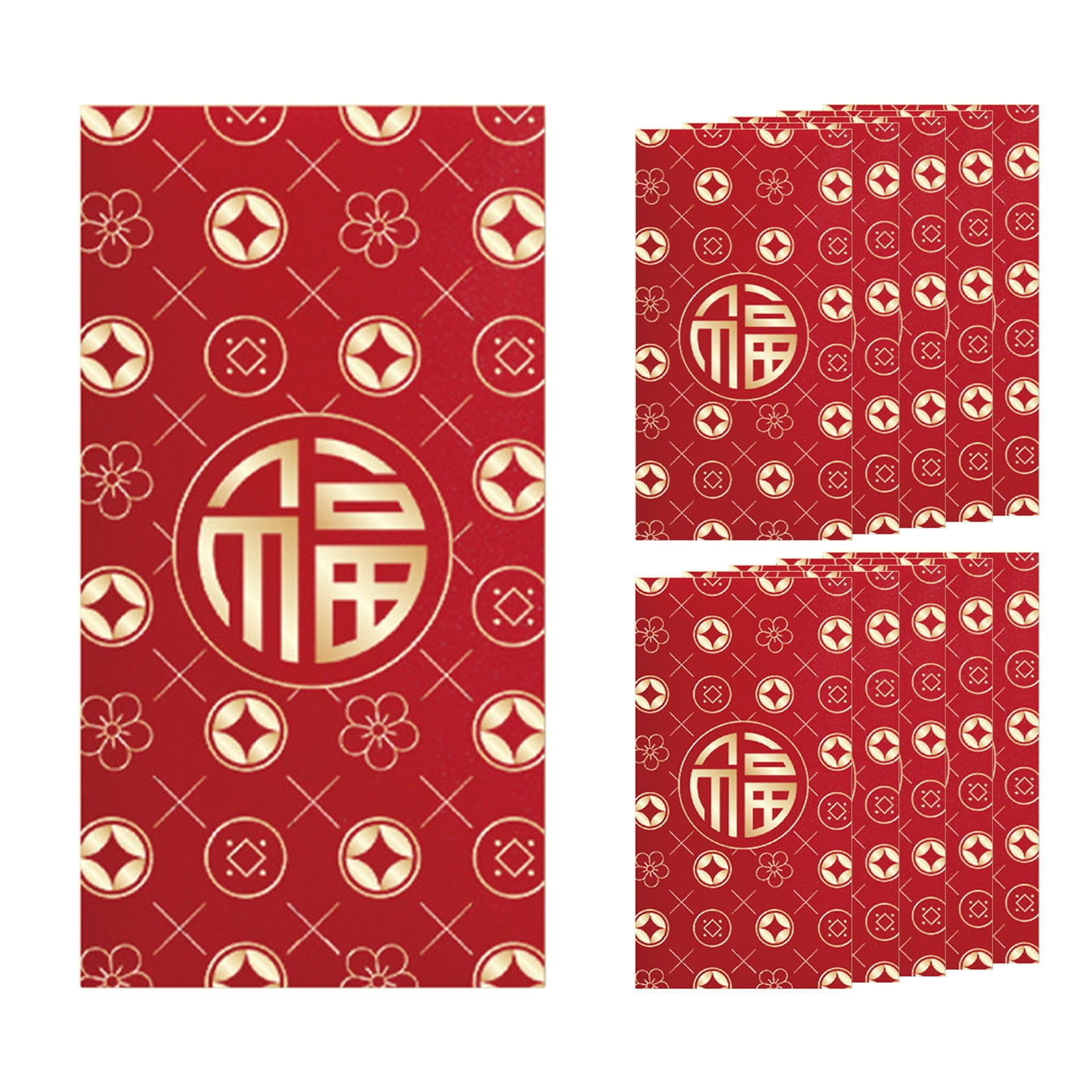 hengsof 10pcs Chinese Red Envelope 2025, Traditional Year of the Red ...