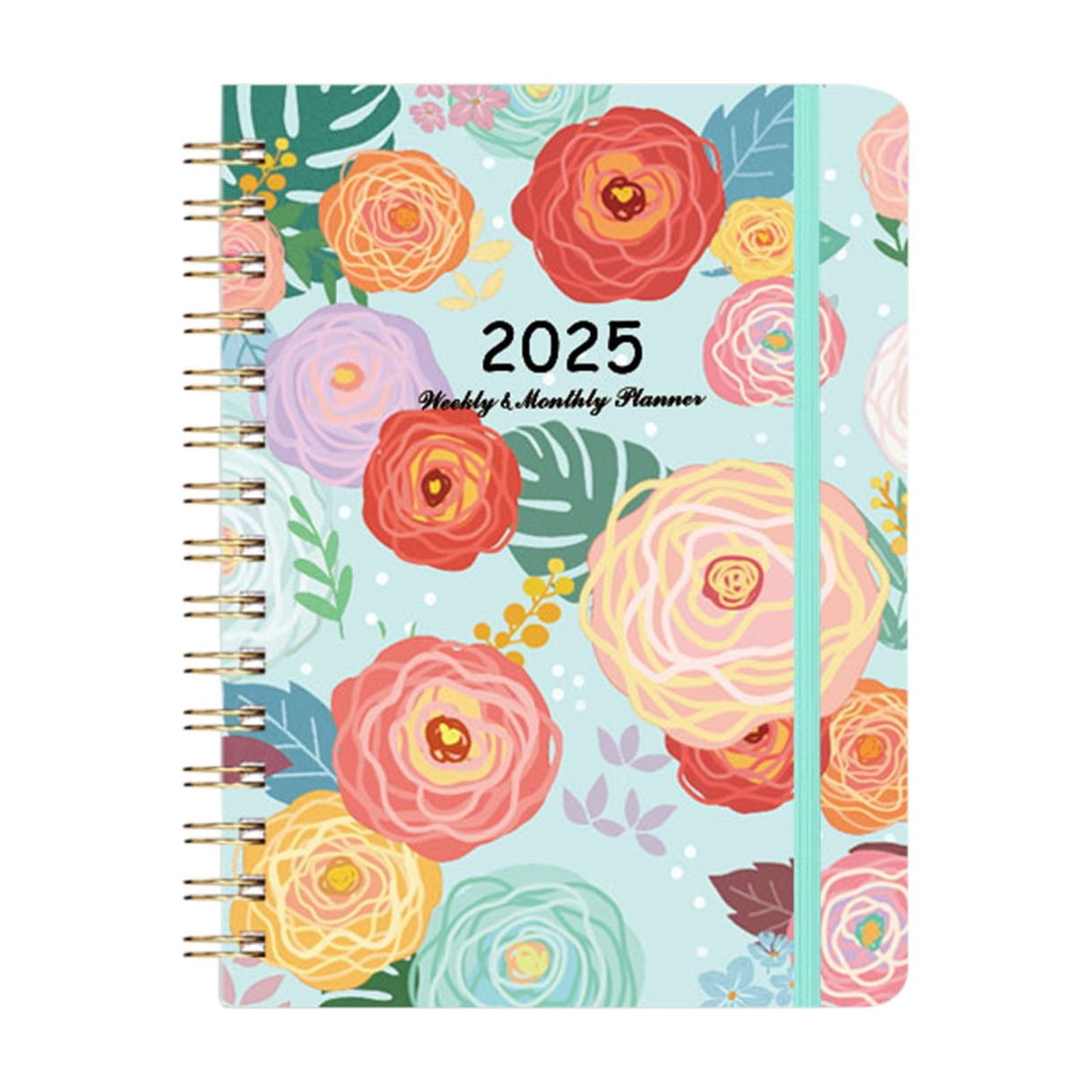 hengsof 2025 Personalized Weekly And Monthly Planner Flower Schedule ...