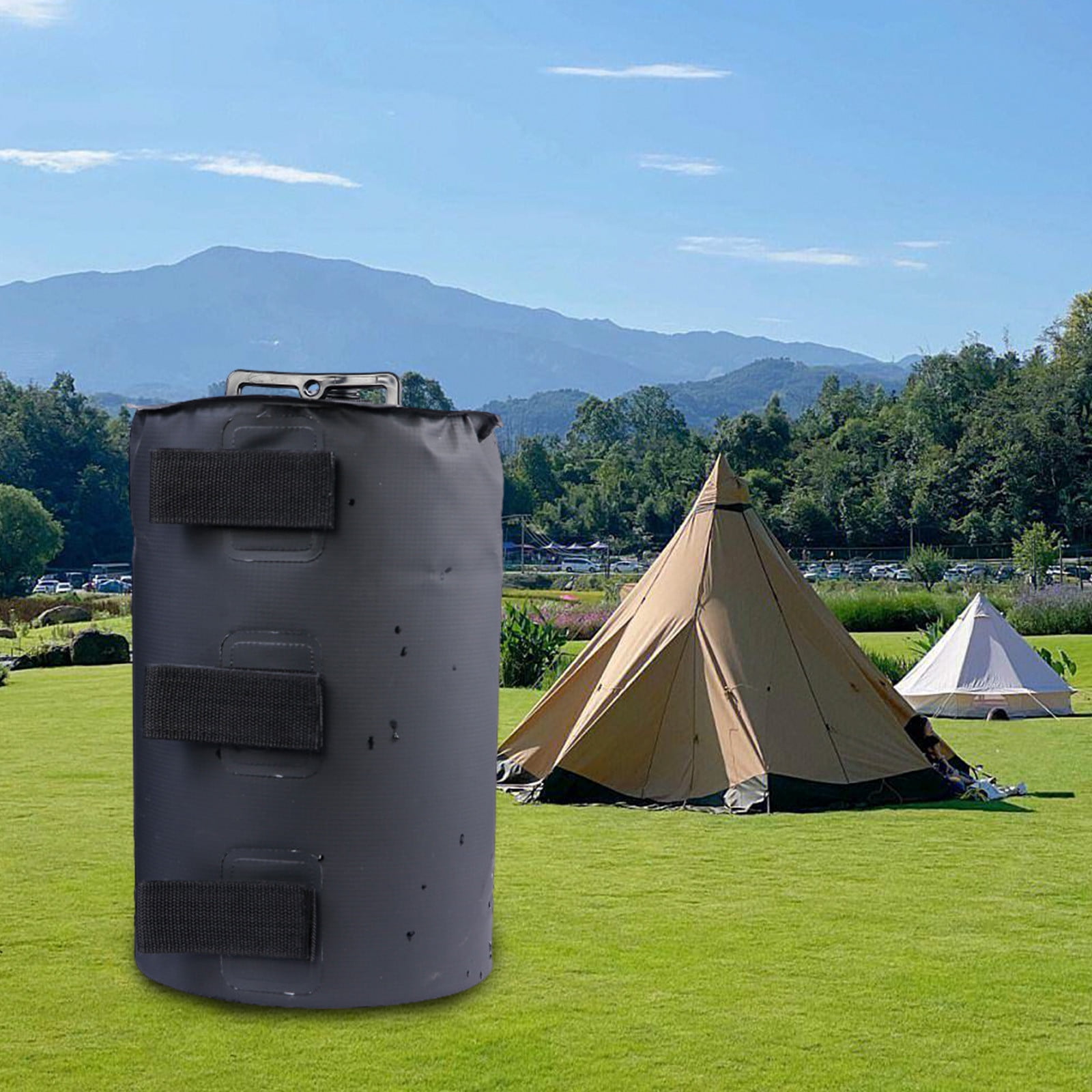 hengsof 22lbs Durable Black Canopy Water Weight Bag - 10L Heavy Duty ...