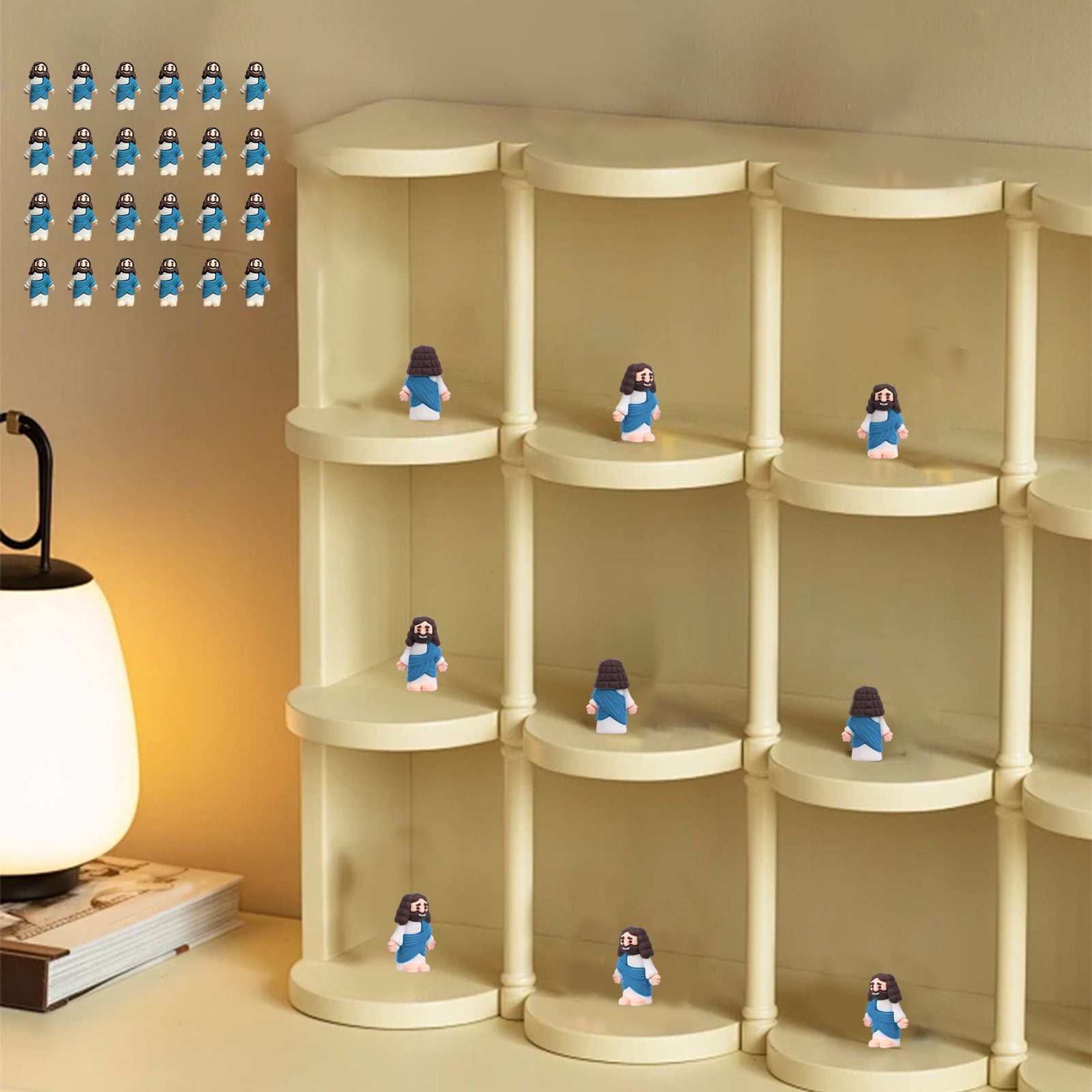 hengsof 24 Pcs Mini Jesus Figurines Bulk Little Jesus Figures Tiny ...