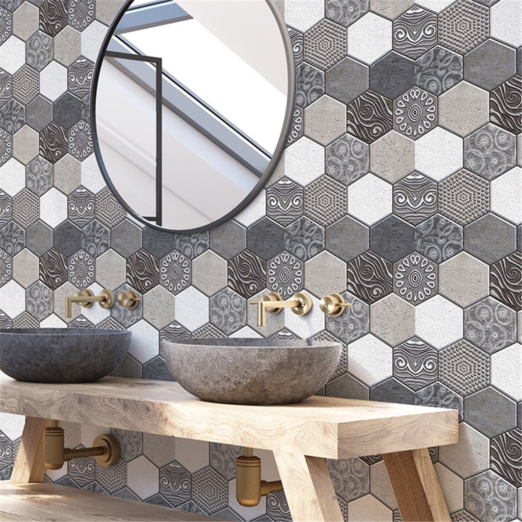 hengsof 3D Wall Panels Peel and Stick, 3D Brick Wallpaper Peel and ...