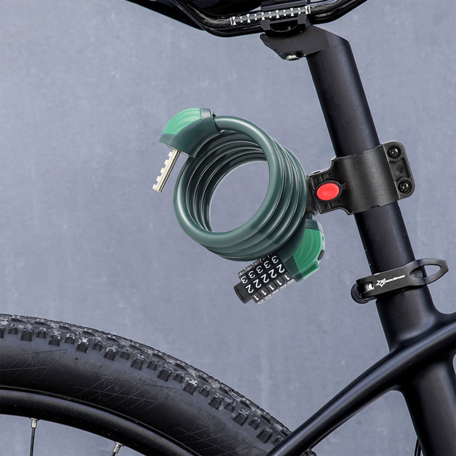 hengsof 47.24inch Multifunction Keyless Bike Locks, Heavy Duty Anti ...