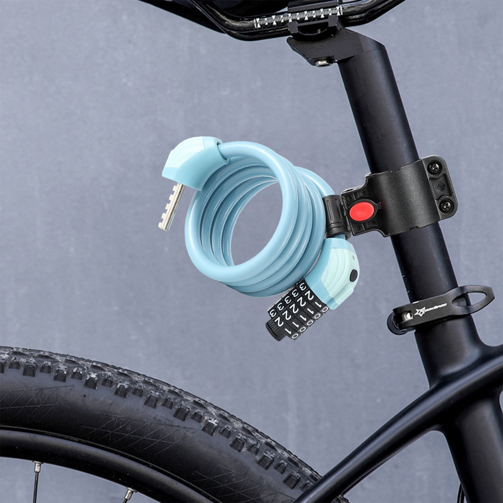 hengsof 47.24inch Multifunction Keyless Bike Locks, Heavy Duty Anti ...