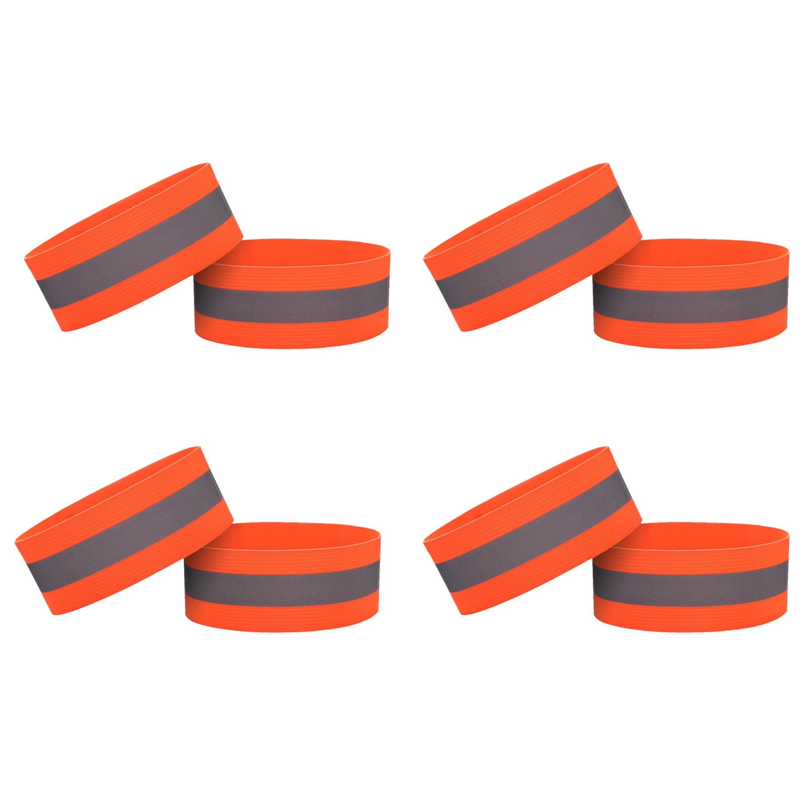 hengsof 8 Pcs Reflective Bands for Arm/Wrist/Leg, High Visibility ...