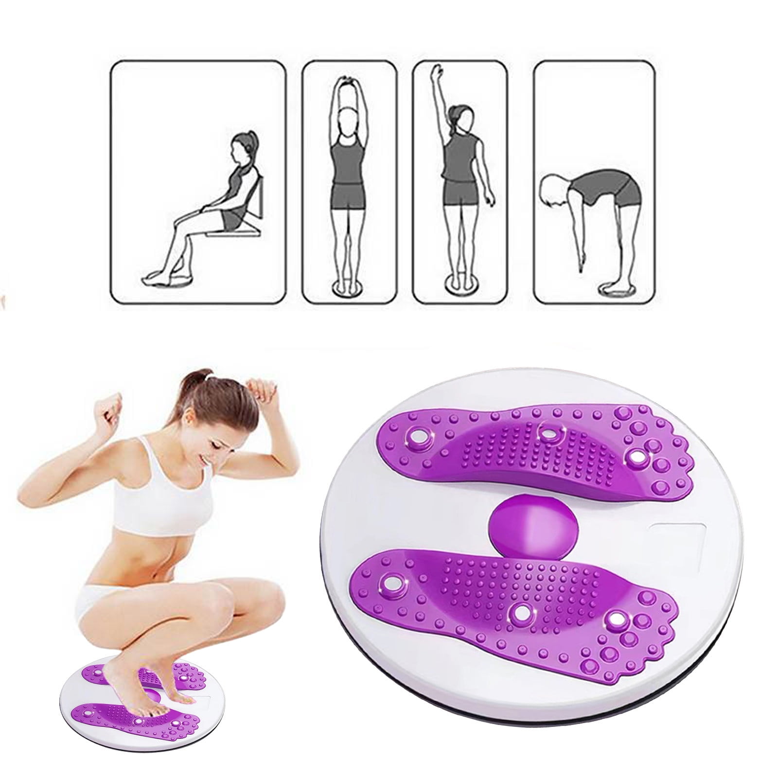 hengsof Ab Twist Waist Disc Board,Adjustable Waist Trainer Twisting ...