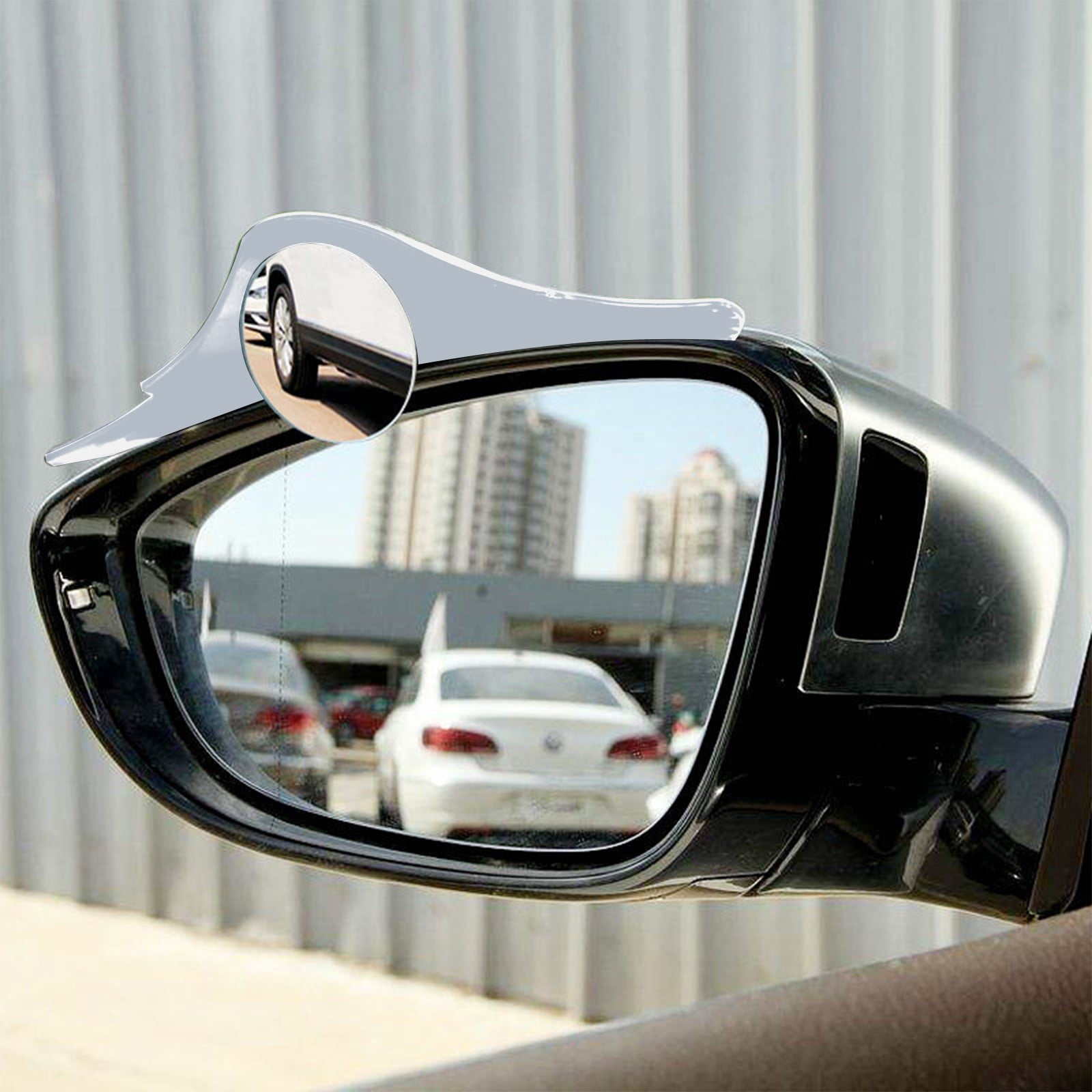 hengsof Car Rearview Mirror Rain Eyebrow Small Circular Mirror ...
