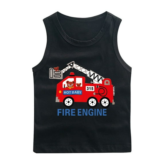 hengsof Children's Basic Style Vest Top Toddler Cotton Round Neck ...