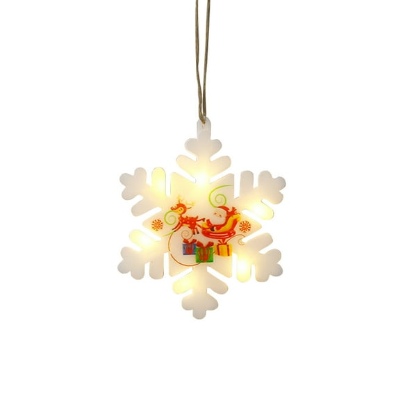 hengsof Christmas LED String Light Decor 13.5 * 11.5cm LED Santa Claus ...