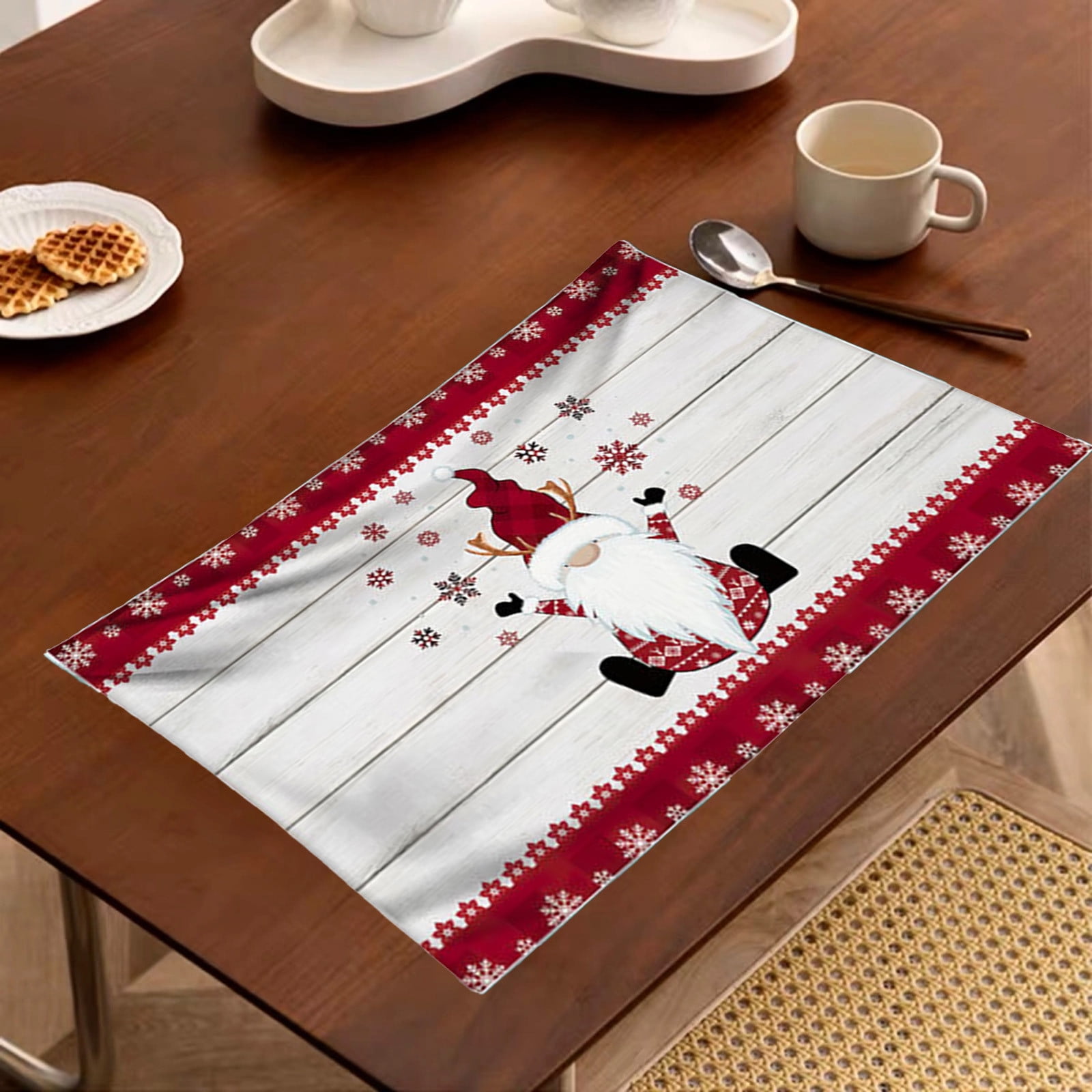 hengsof Christmas Paper Placemats 16.5x12.6x0.4 in Disposable Place ...