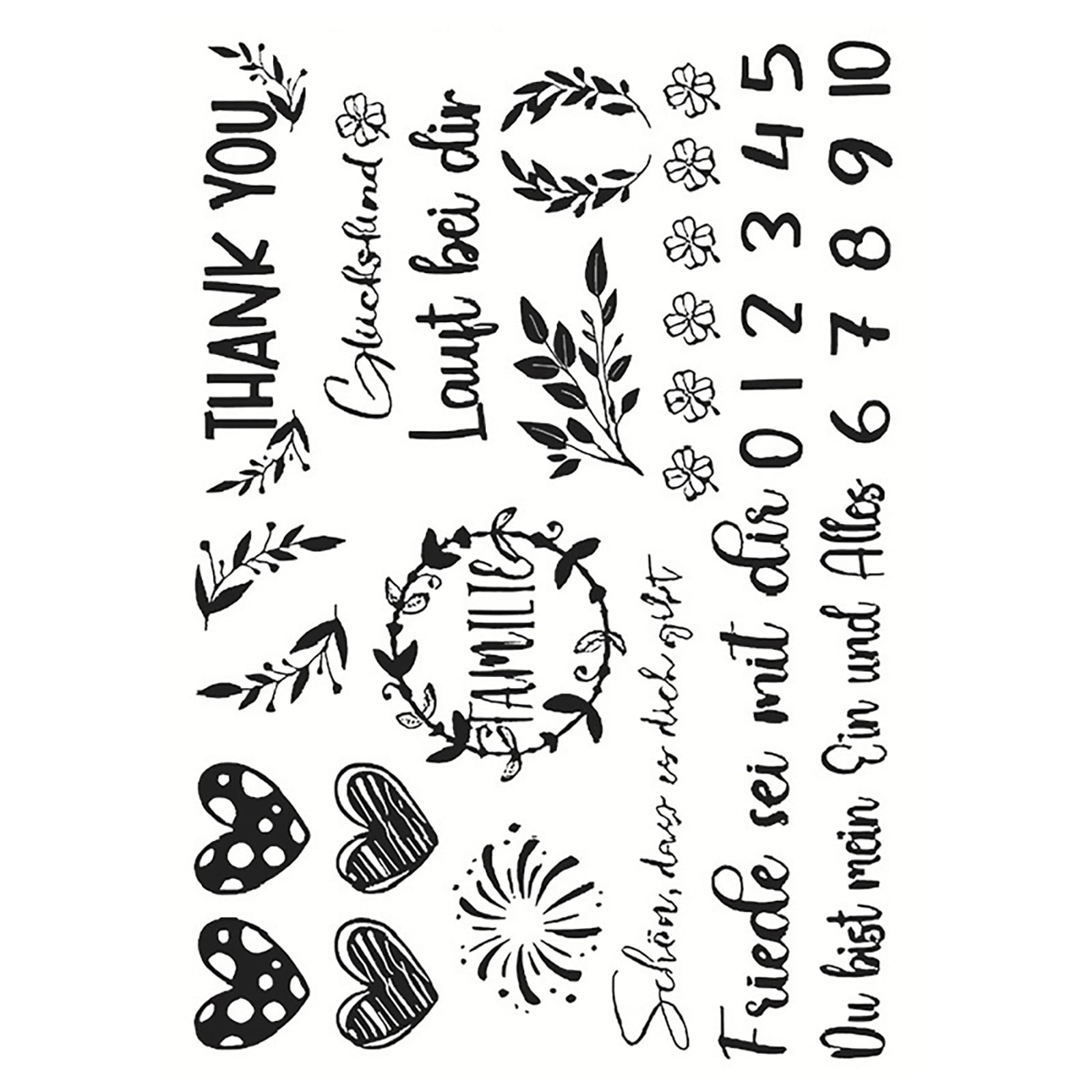 hengsof Christmas Word Stickers for Crafts Christmas Vinyl Stickers ...
