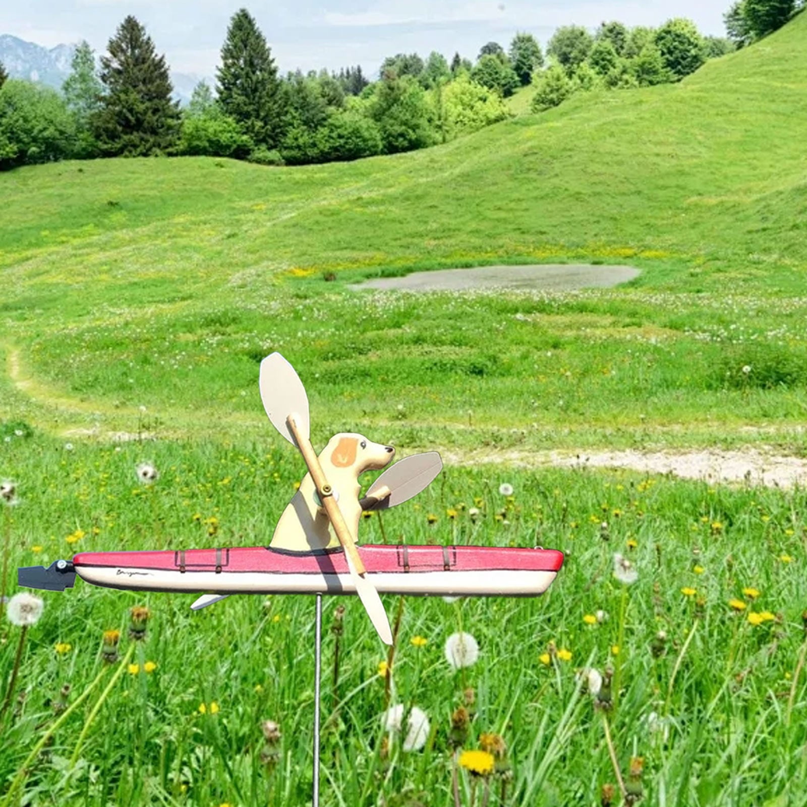 hengsof Cute Outdoor Yard Spinner, Fun Dog Garden Windmill Decor, No ...