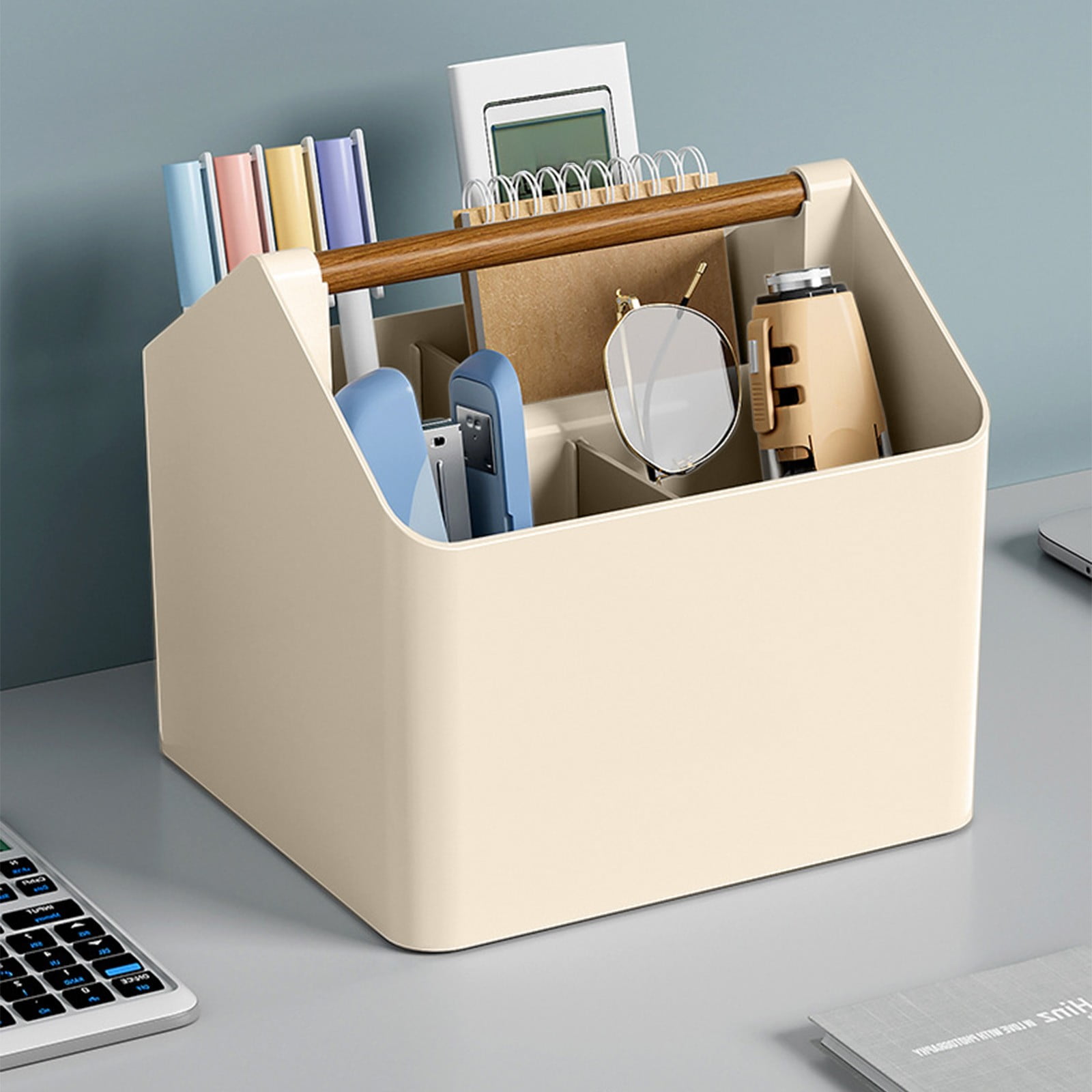 hengsof Desk Organizer with Compartments, Office Supplies Organizers ...