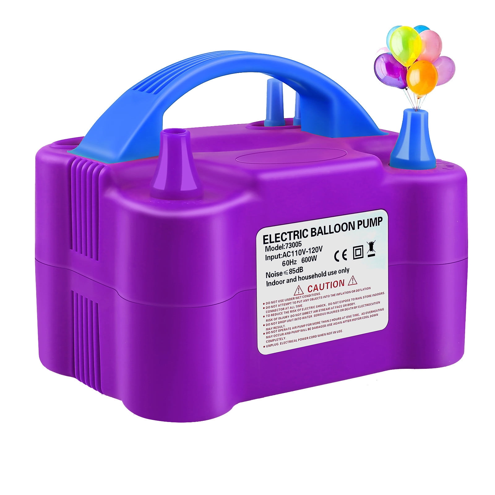 hengsof Electric Balloon Pump Blowing Balloon Machine Inflator Double ...