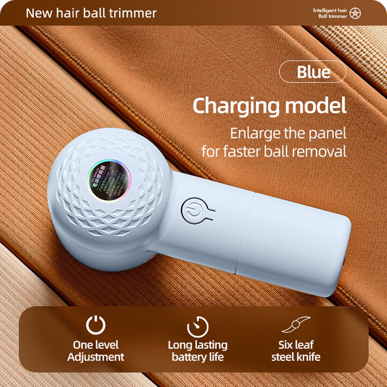 hengsof Electric Lint Remover With LED Display Shaving Hair Remover ...