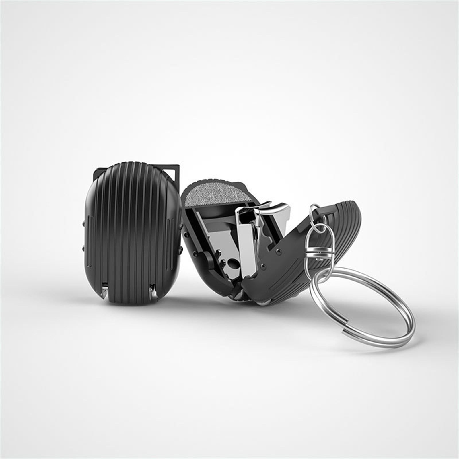 hengsof Folding Nail Clippers, Keychain Fingernail & Toenail Cutter ...