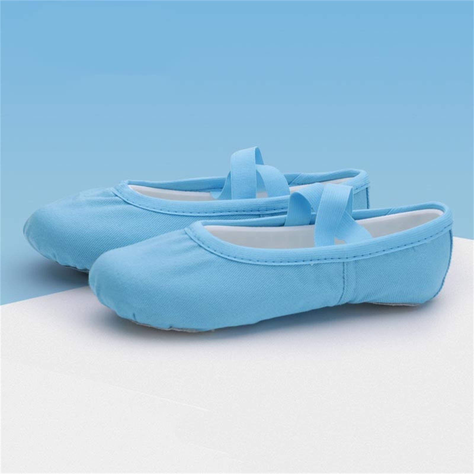 hengsof Girls' Ballet Shoes Practice Ballet Shoes Dance Shoes Canvas ...