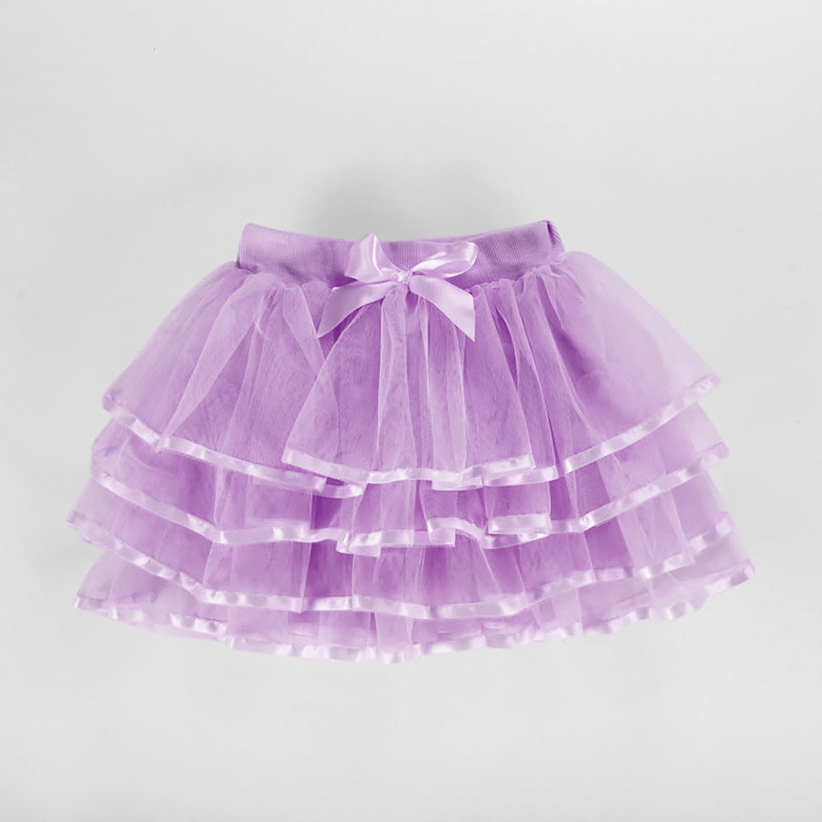 hengsof Girls Party Skirt for 2-13 Years Old Fashion Solid Color Tiered ...
