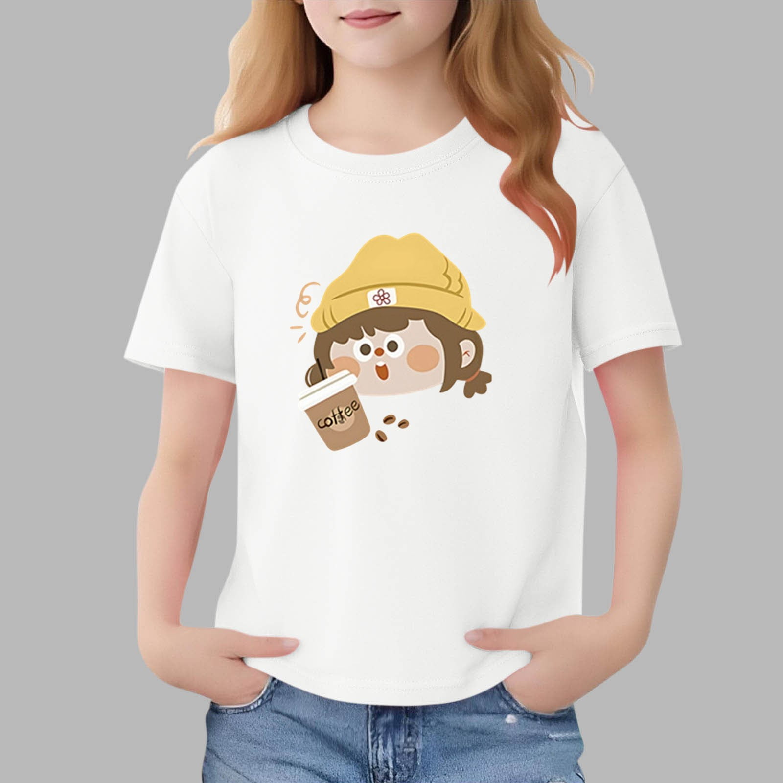 hengsof Graphic T Shirts for Kids Crew Neck Funny Animal Print Short ...