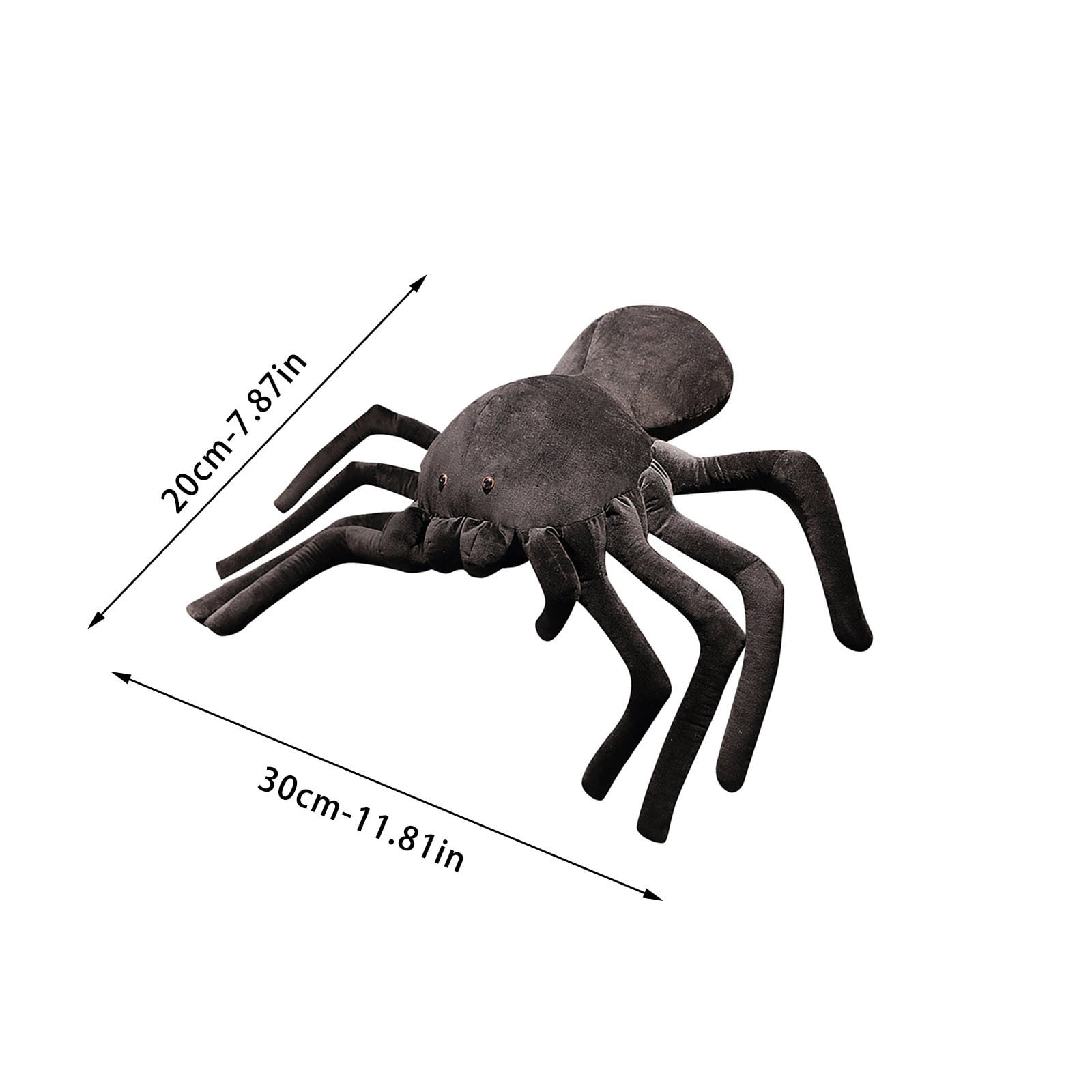 hengsof Halloween Black Realistic Hairy Small Plastic Fake Spiders ...