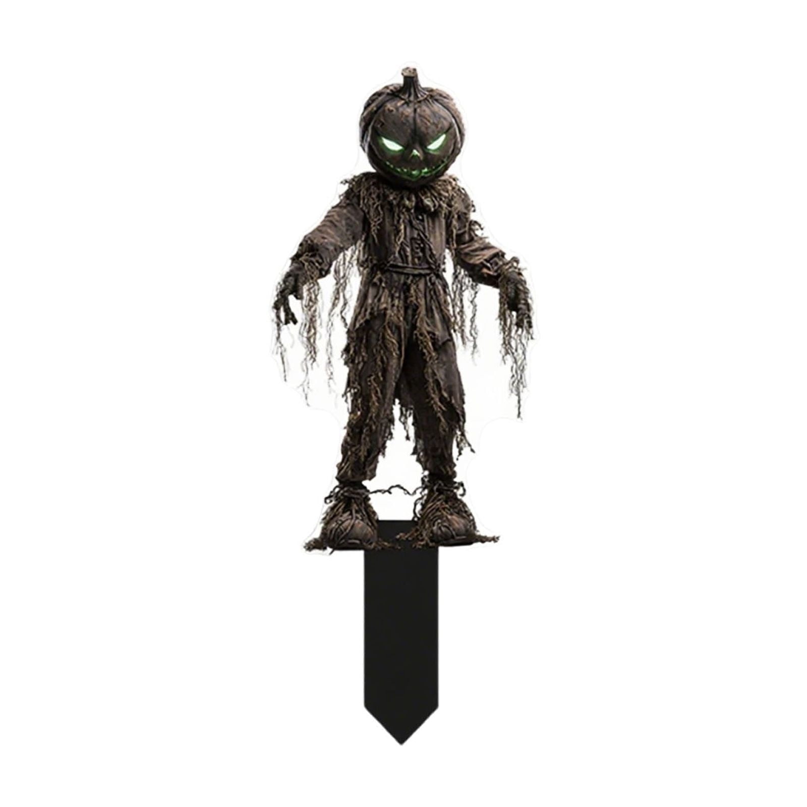 hengsof Halloween Scarecrow Decoration Outdoor, Standing Ghost Prop ...