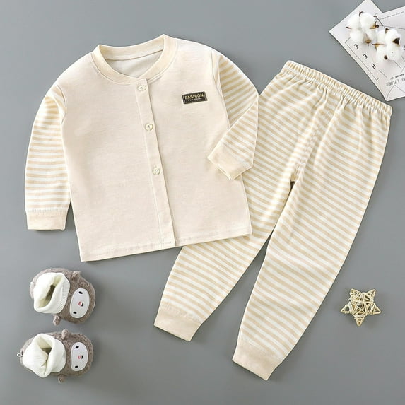 hengsof Infant Toddler Cardigan Set Cotton All Buttons Fashionable ...