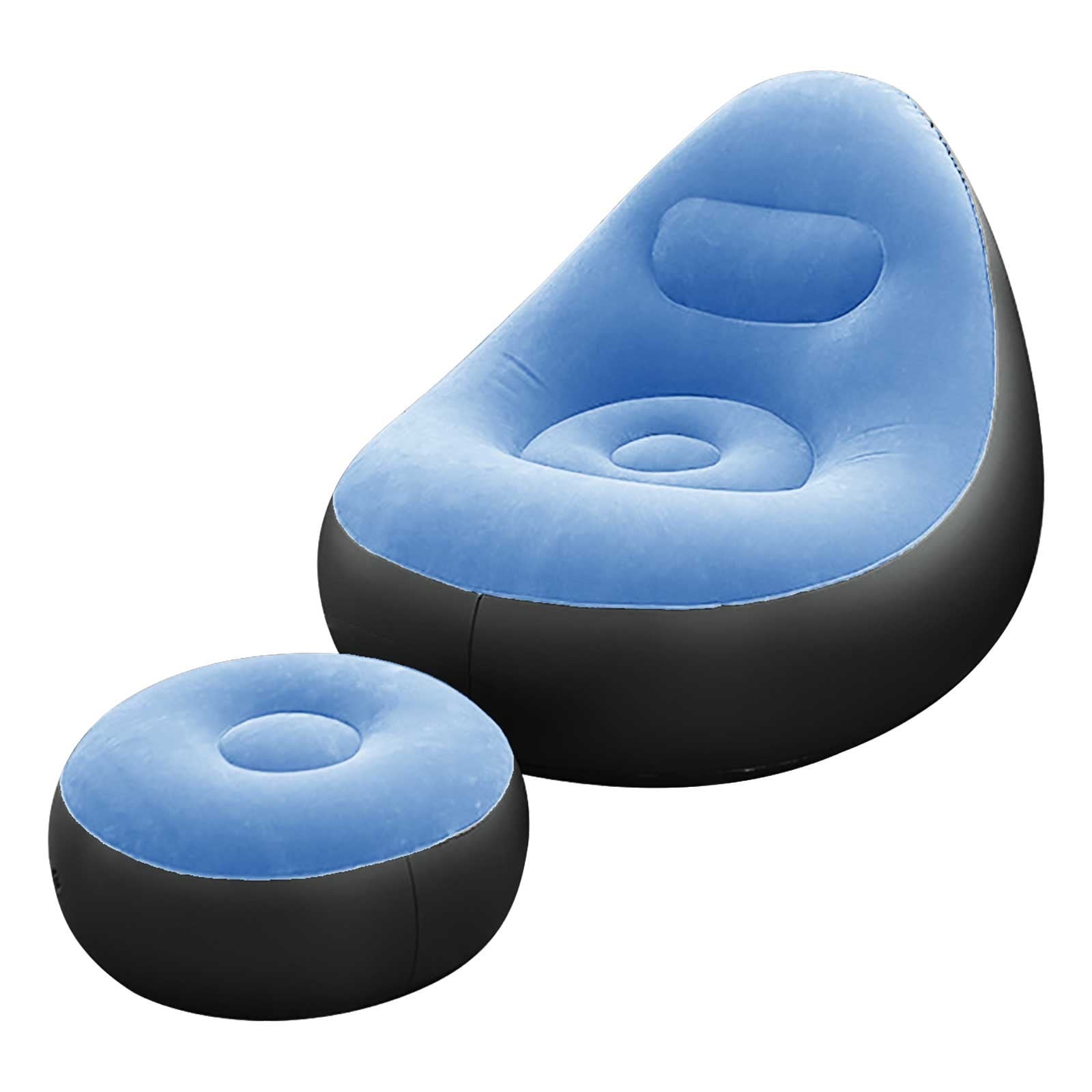 hengsof Inflatable Couch, Blow Up Lounger Chair, Folding Lazy Sofa ...