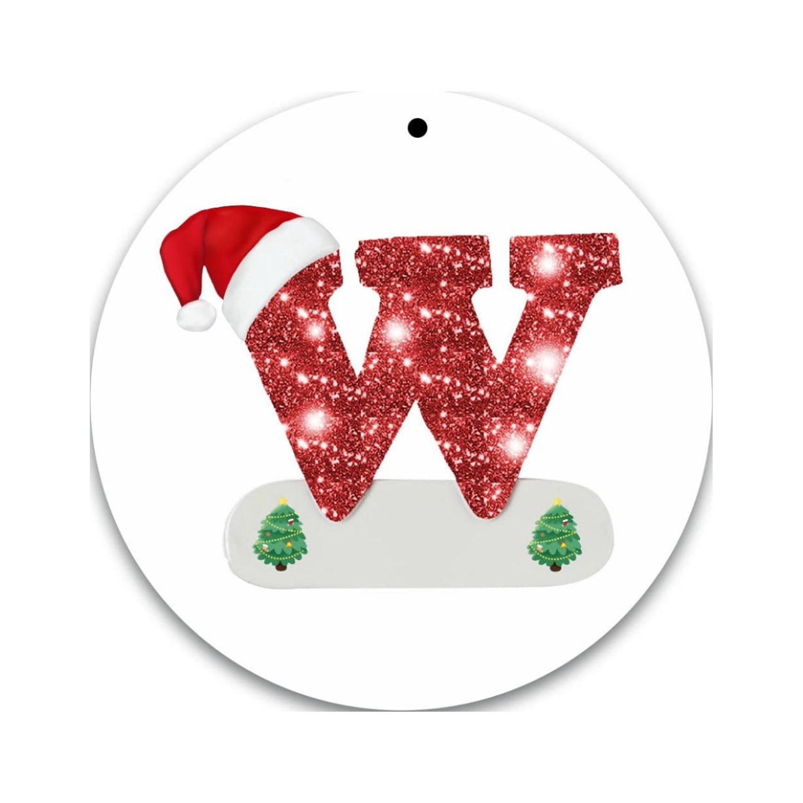 hengsof Initial Monogram Letter A Christmas Ornaments Christmas ...