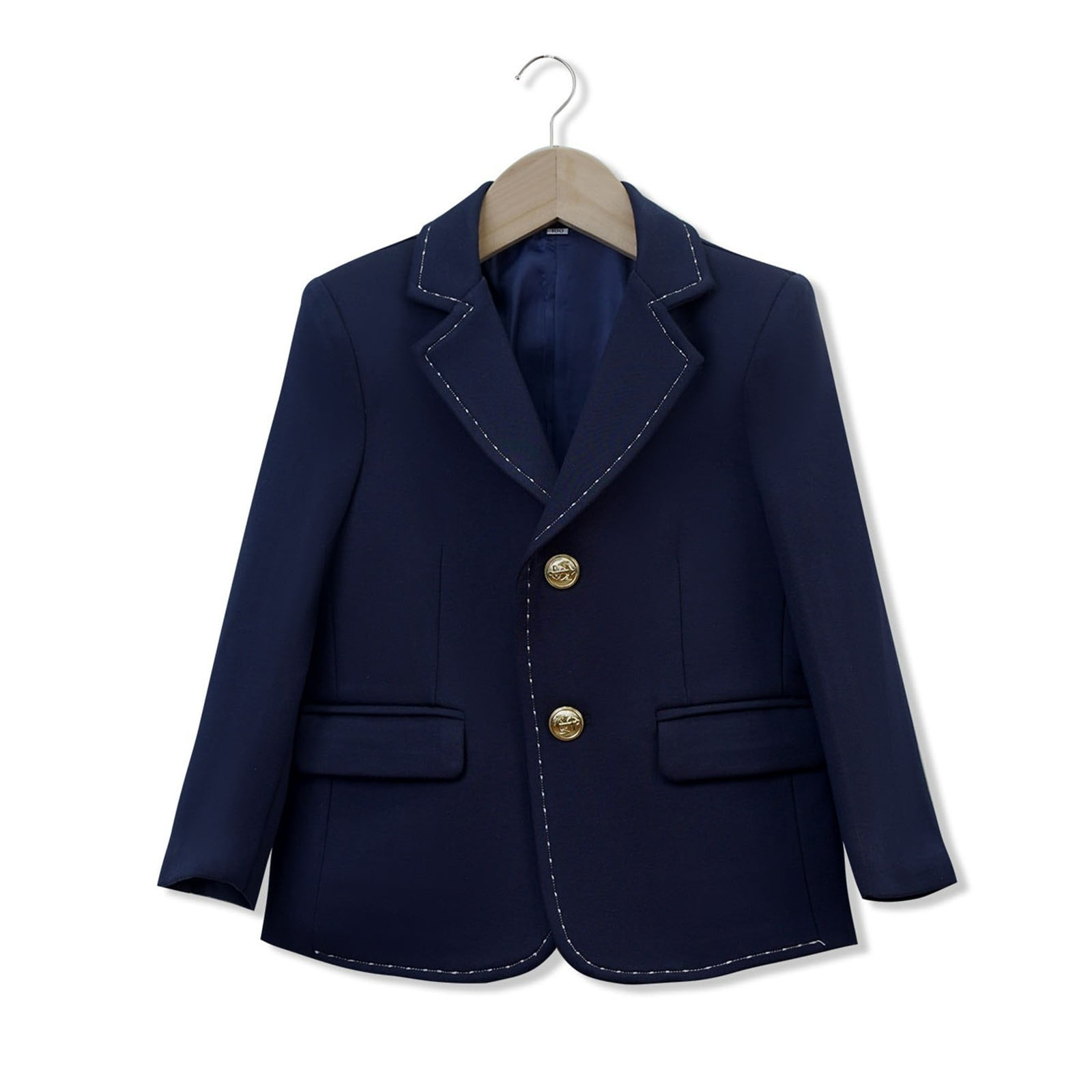 hengsof Kids Classic Collar Blazer for 2-12 Years, School Style Formal ...