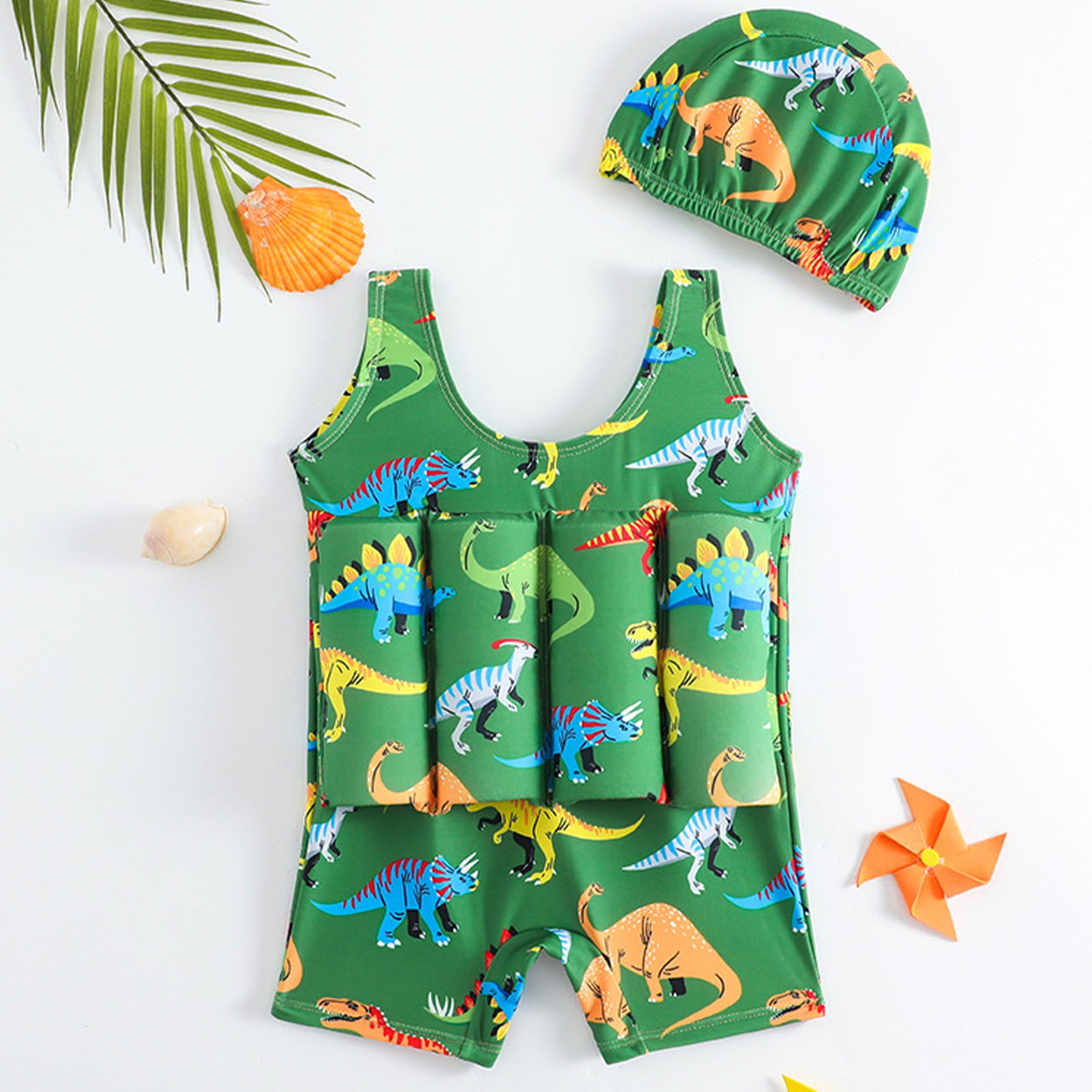 hengsof Kids Floatation Swimsuit Float Suit Boys Girls One Piece ...