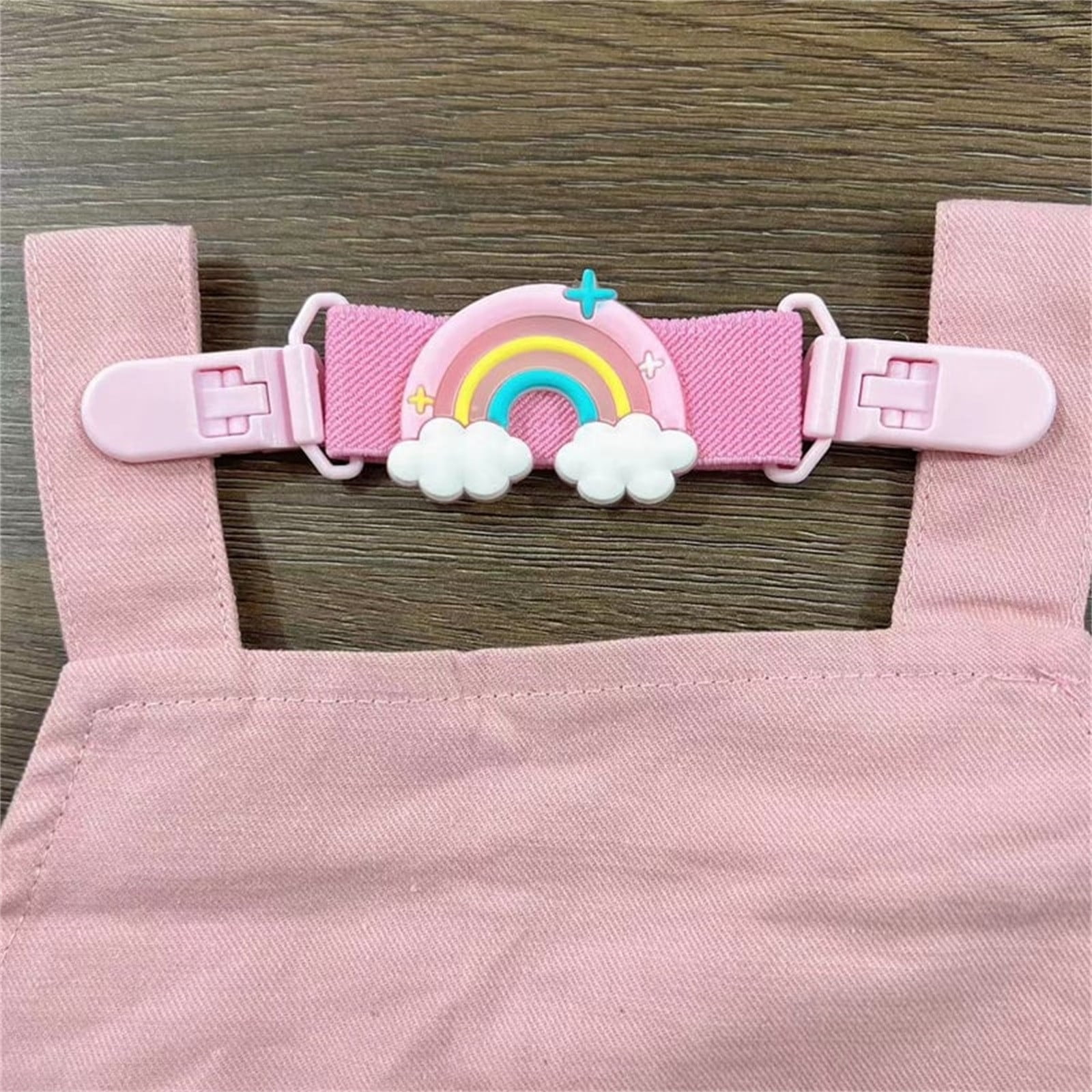hengsof Kids Overalls Antis-slip Fixer Elastic Strap Clip With ...