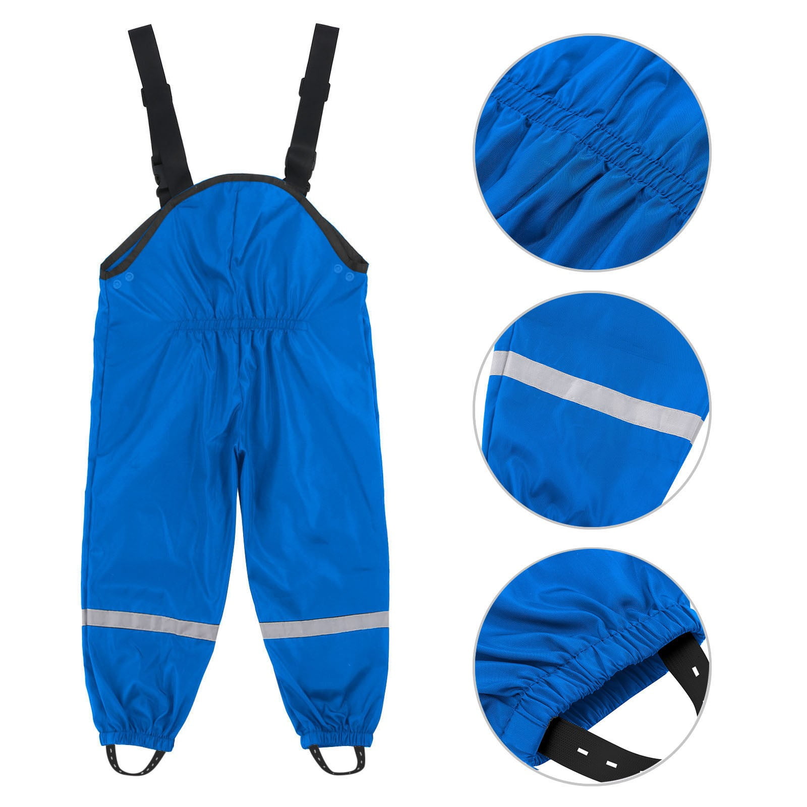 hengsof Kids Waterproof Rain Pants Dirty Proof Suspender Trousers for ...