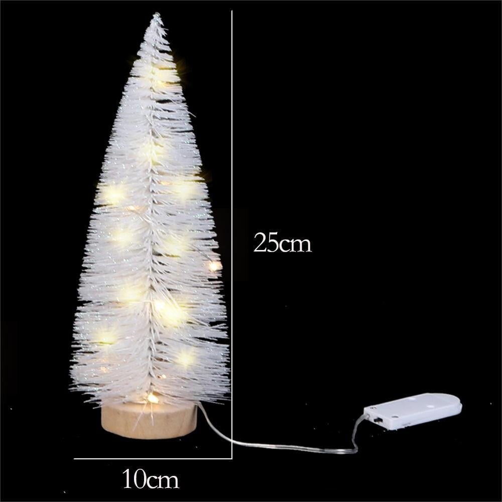 hengsof Mini Christmas Tree with Lights, 30cm/25cm/20cm/15cm Tabletop ...