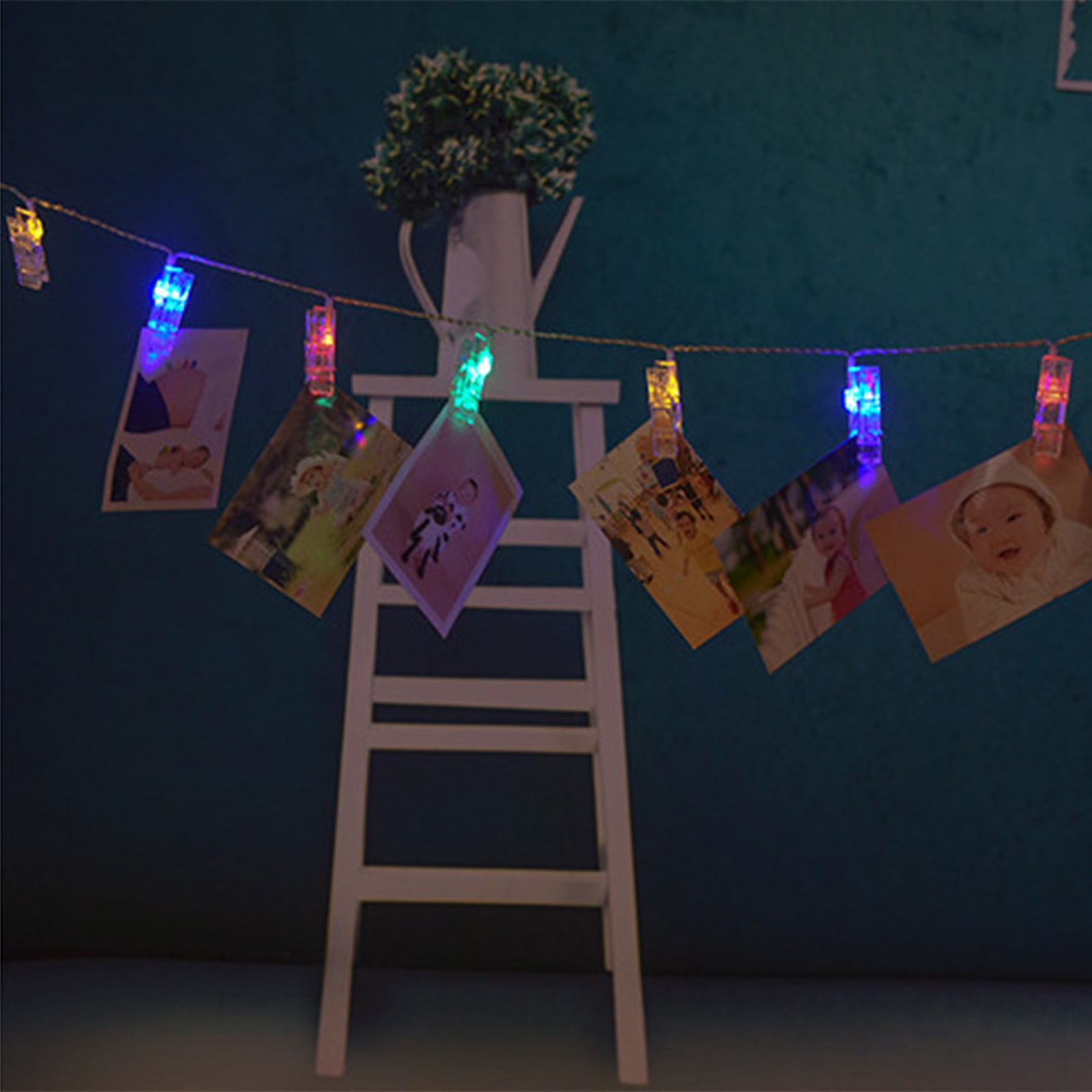 hengsof Photo Clips String Lights Color Changing LEDs, Hanging Lights ...